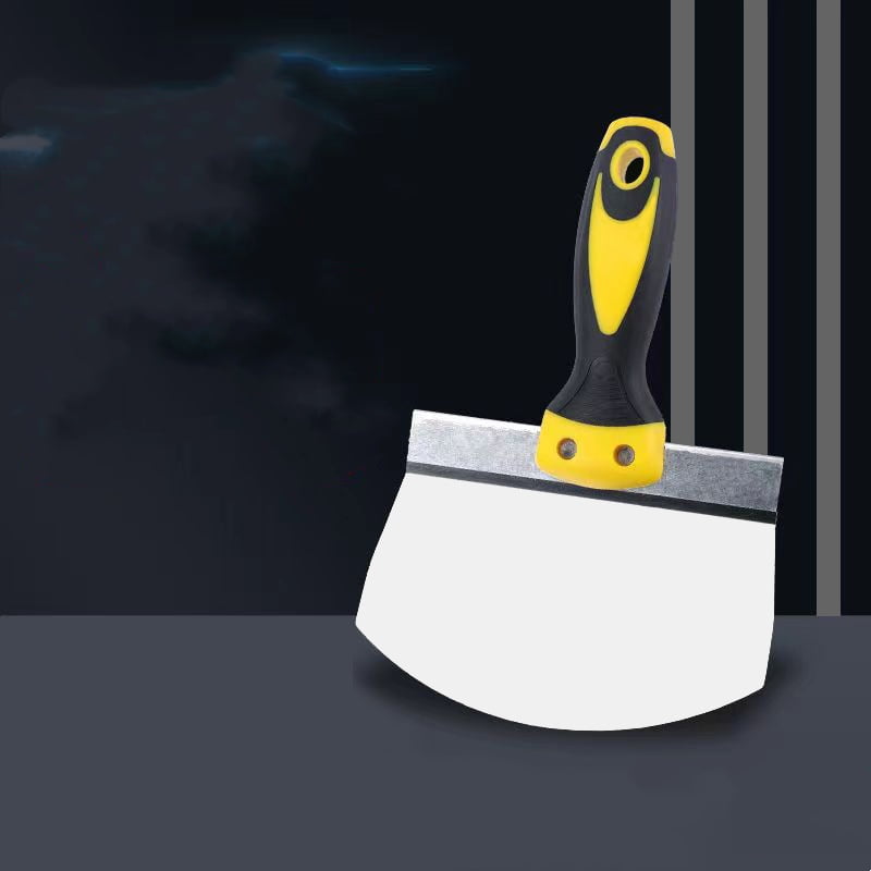 Stainless Steel Putty Knife Wall Paint Plaster Trowel Arc Ash Shovel ...