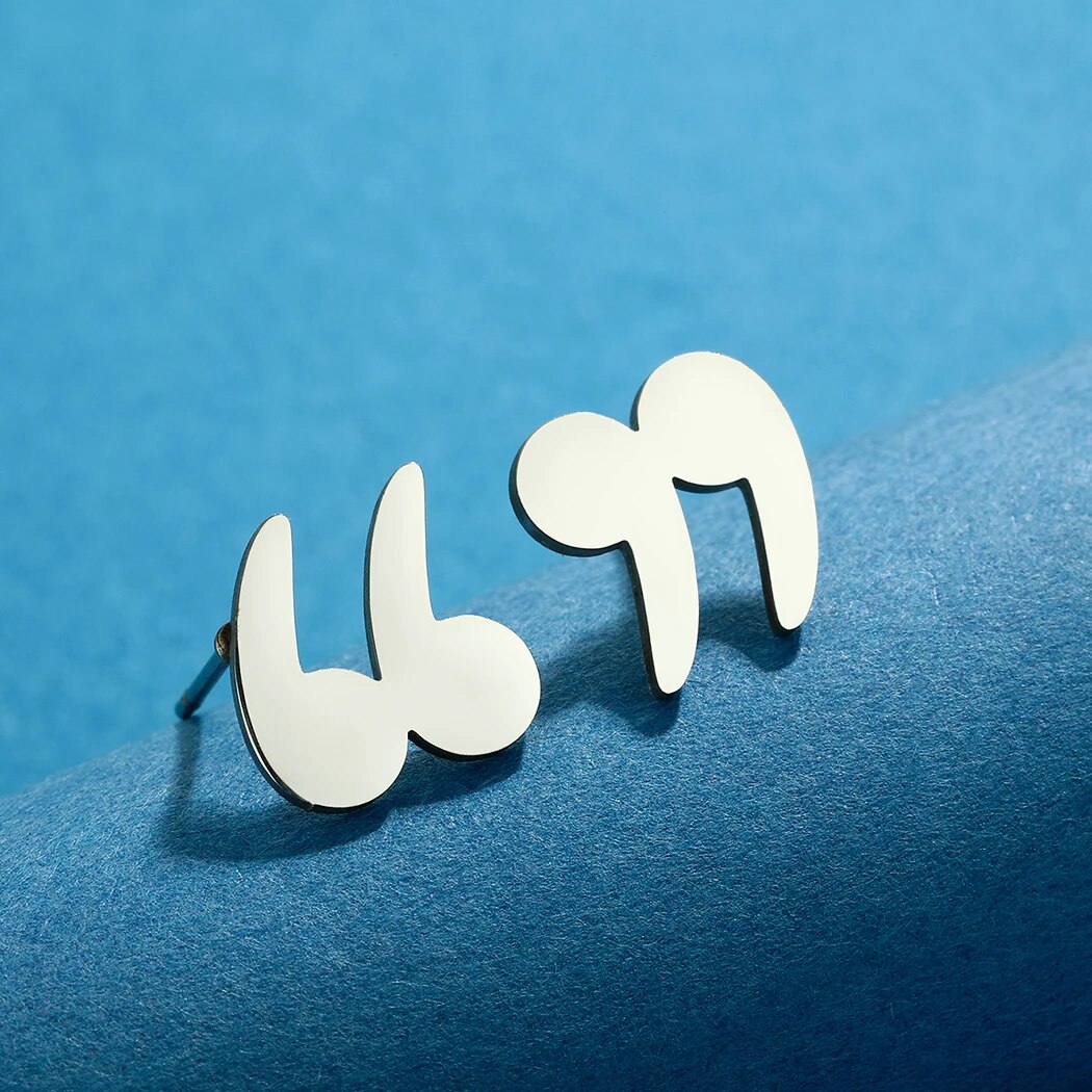 Stainless Steel Quote Earrings Quote Studs Solid Gold Quote Simple ...