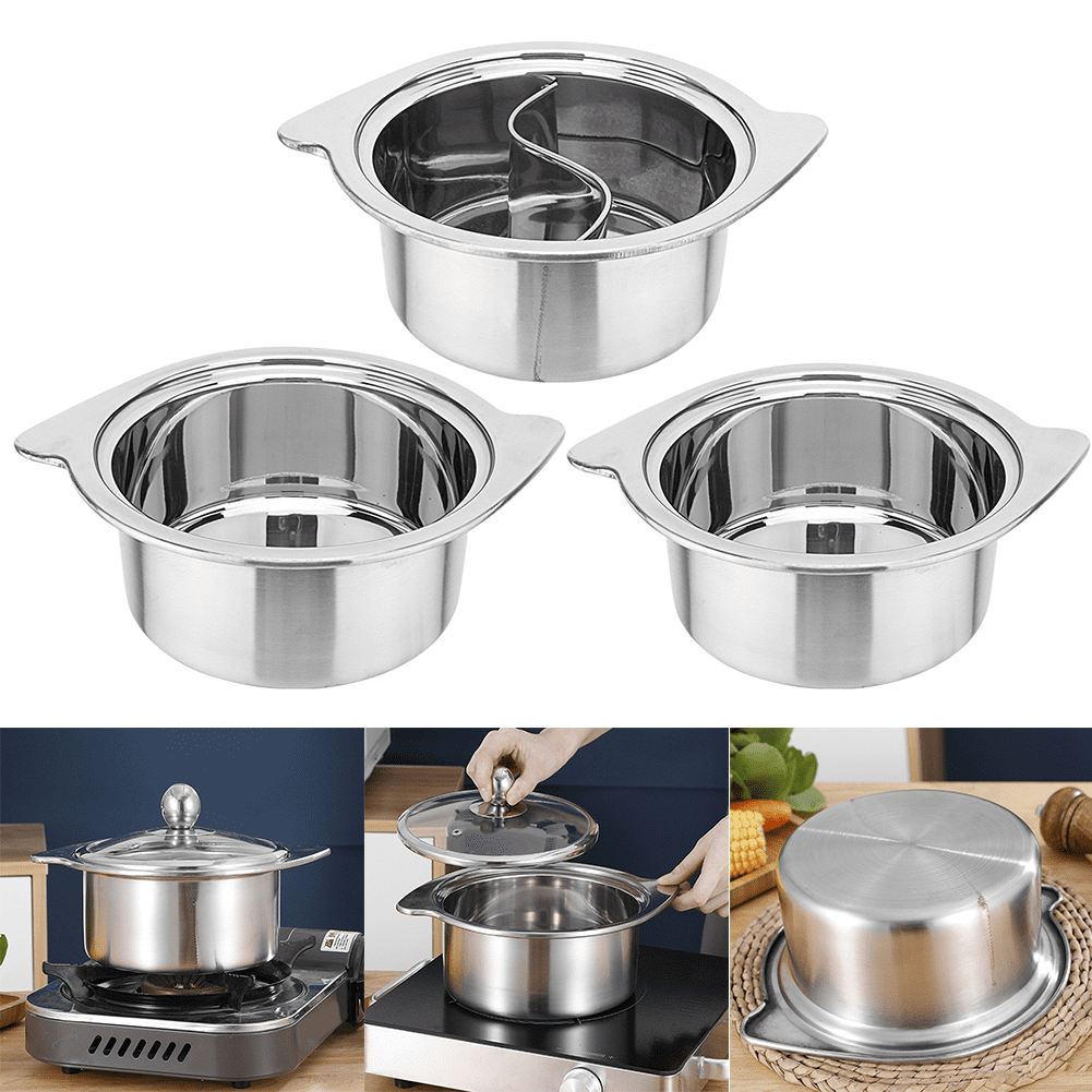 Stainless Steel Ramen Pot, Korean Noodle Cooker, 16cm Soup and Stew Pot ...