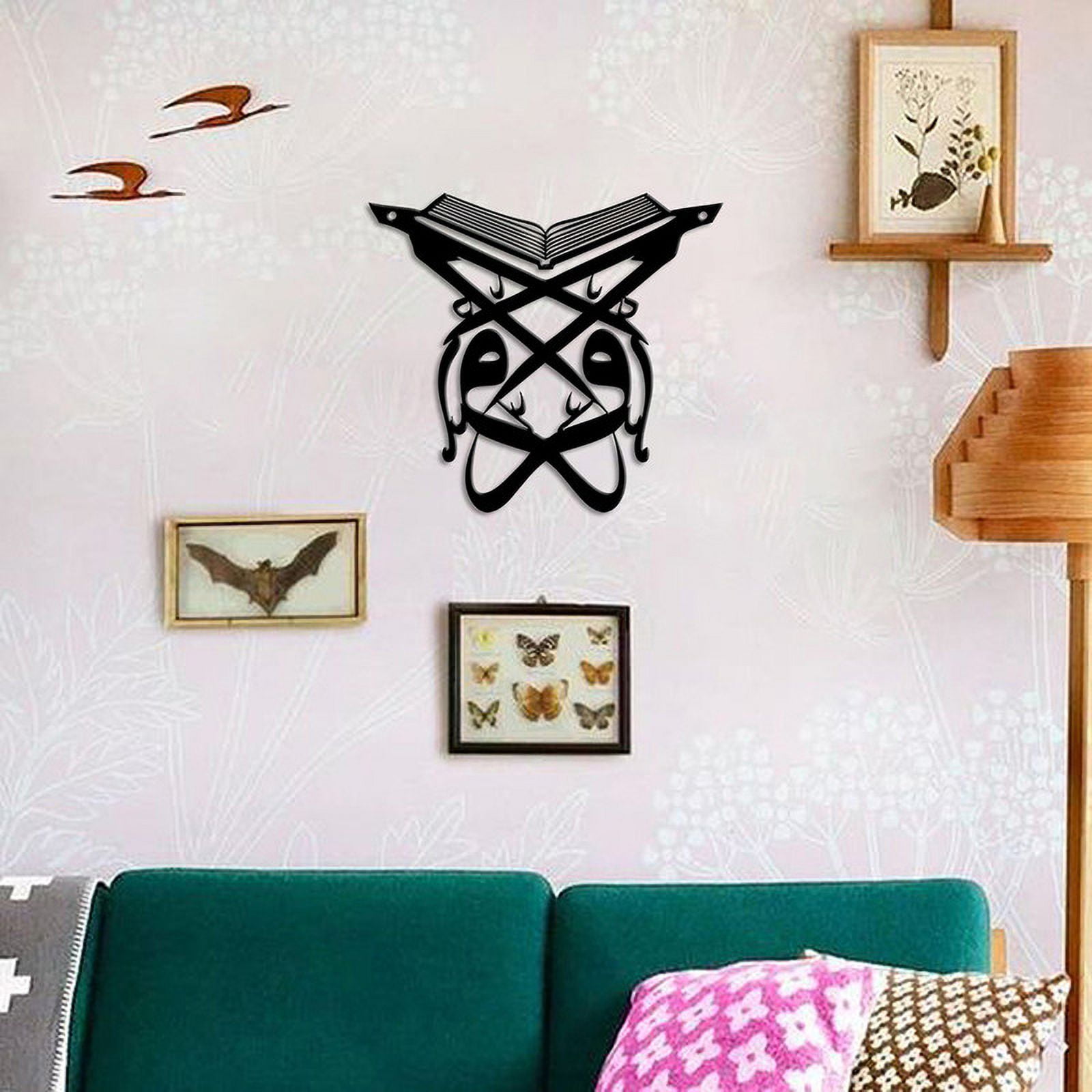 Stainless Steel Reading Sign Decor Book Lovers Teacher Gift Black Metal ...