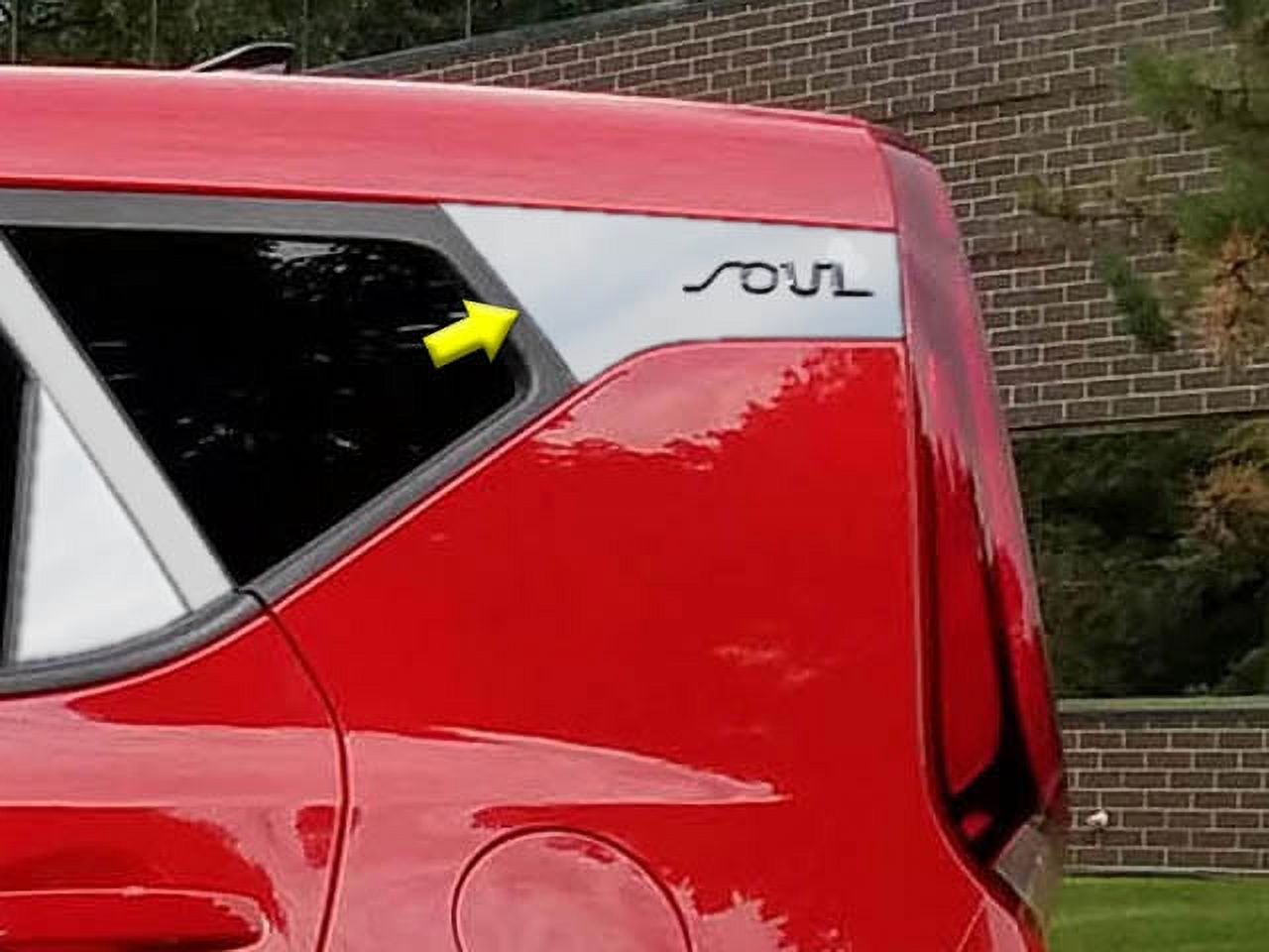 Stainless Steel Rear Hatch Window Set 4Pc Fits 2020 Kia Soul RW70830 ...