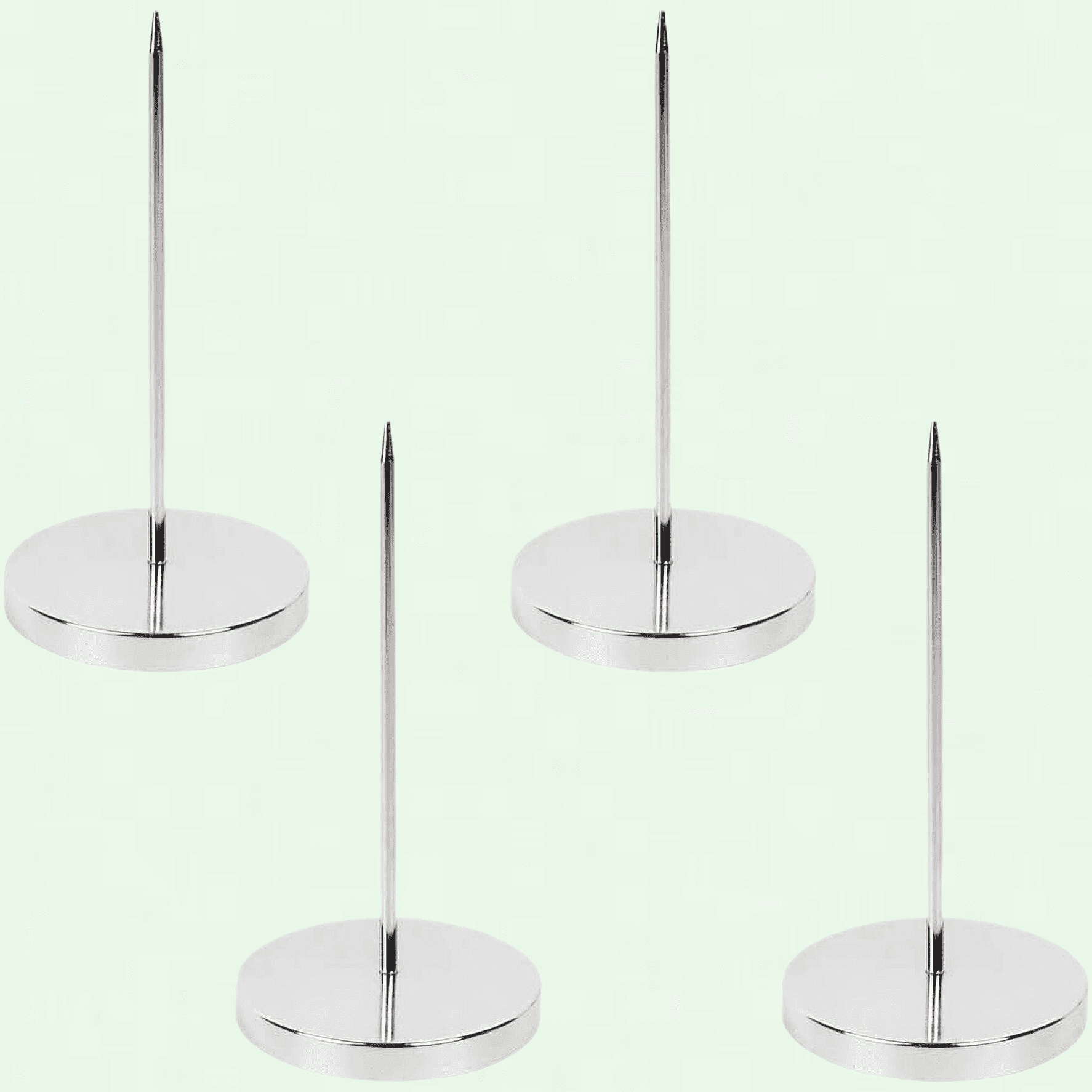 Stainless Steel Receipt Holder Spike, 5.5-inch Straight Rod Paper Stick ...