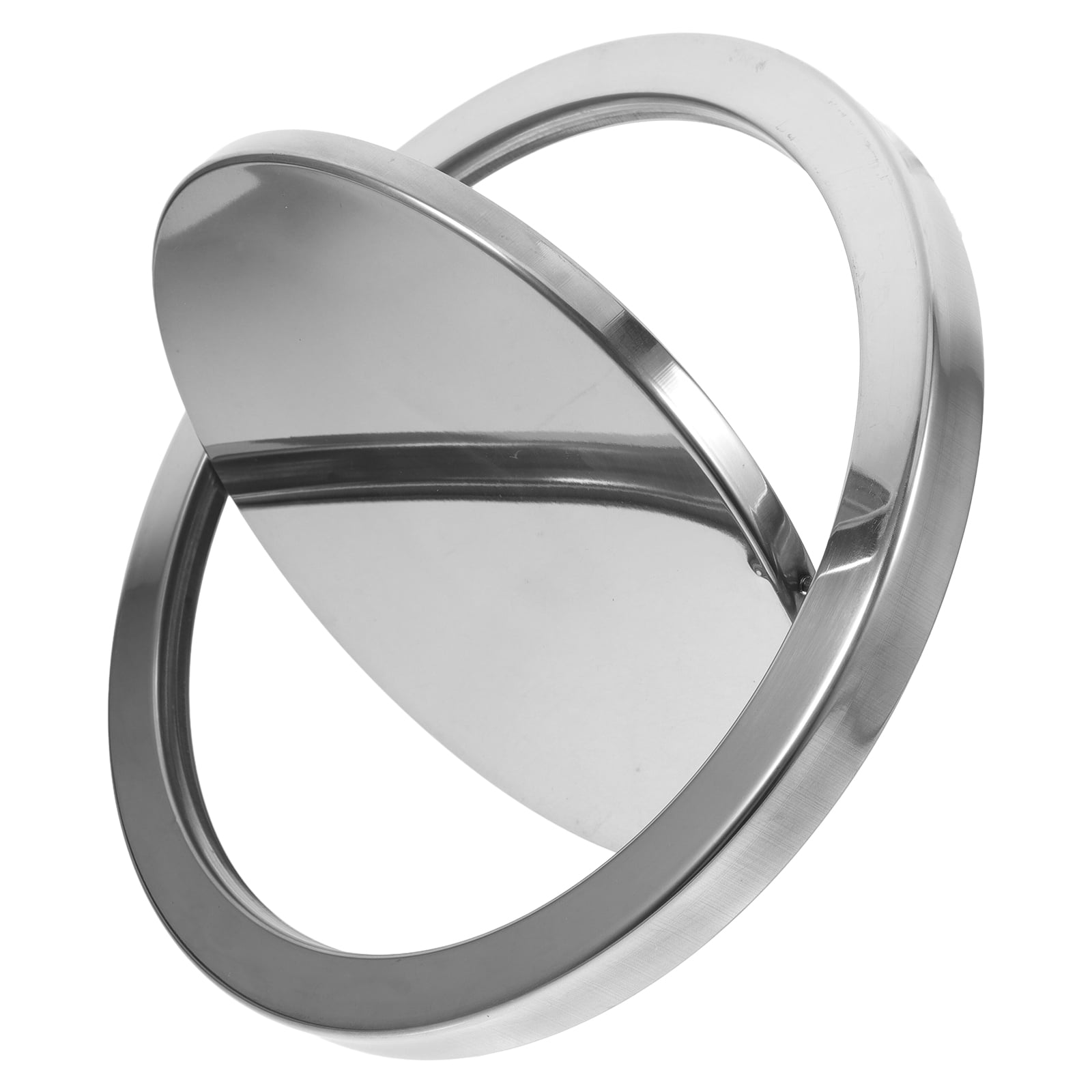 Stainless Steel Recessed Countertop Flap Lid Trash Bin Balance Cover ...