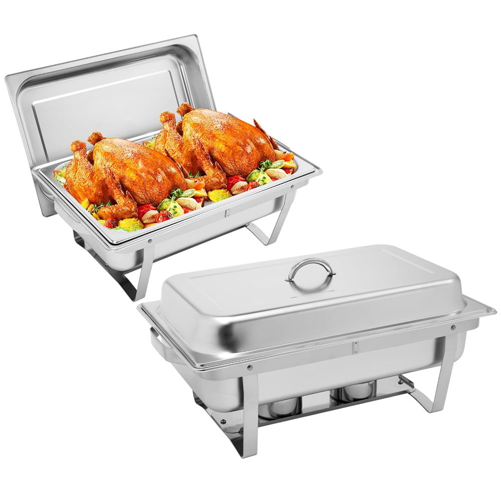 Stainless Steel Rectangular Buffet Stove Set - 9L Capacity, Single ...