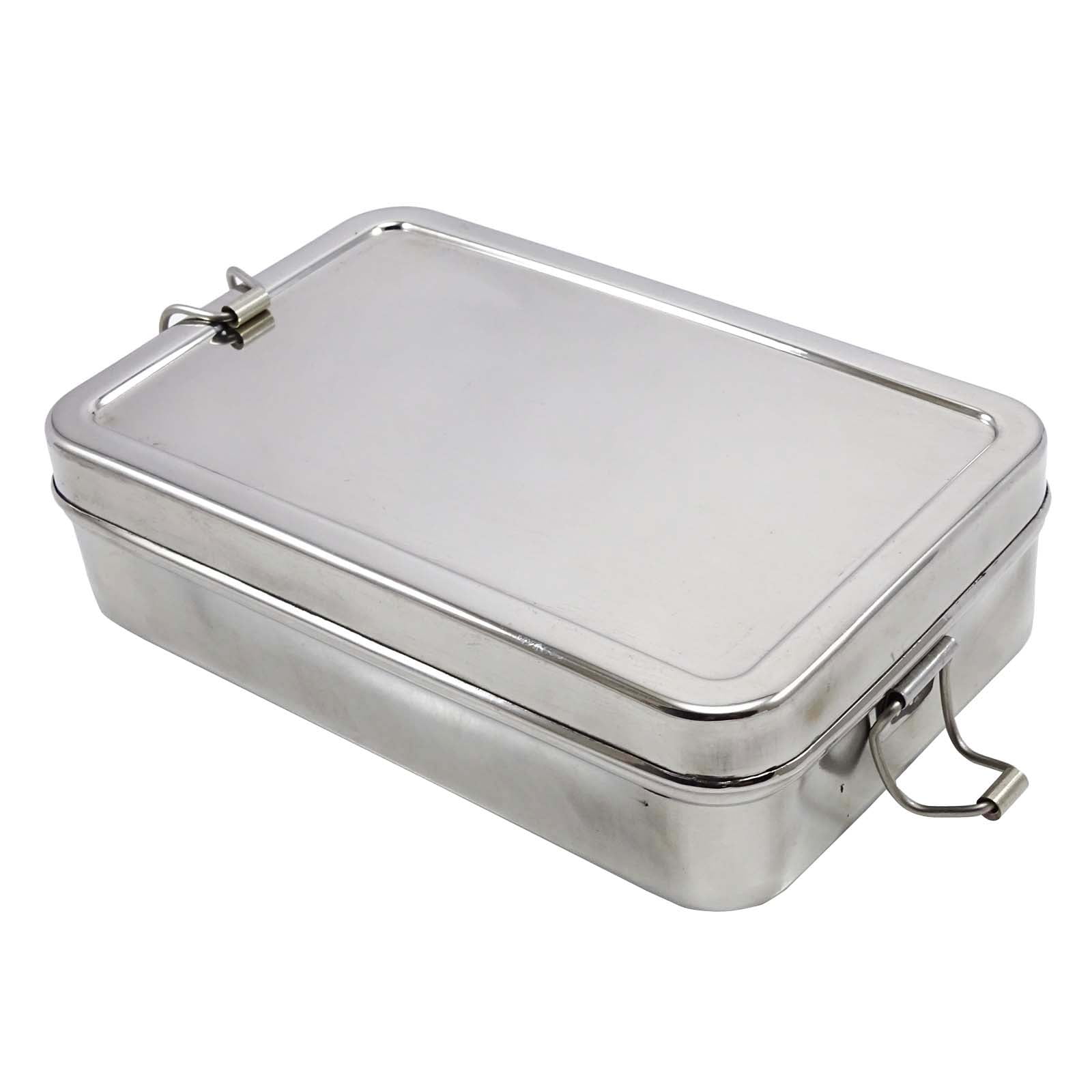Stainless Steel Rectangular School Lunch Box School Tiffin Picnic Food ...