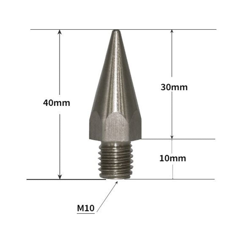 Stainless Steel Replacement Point for M9.8mm Prisms Mini Rods with 1/4 ...