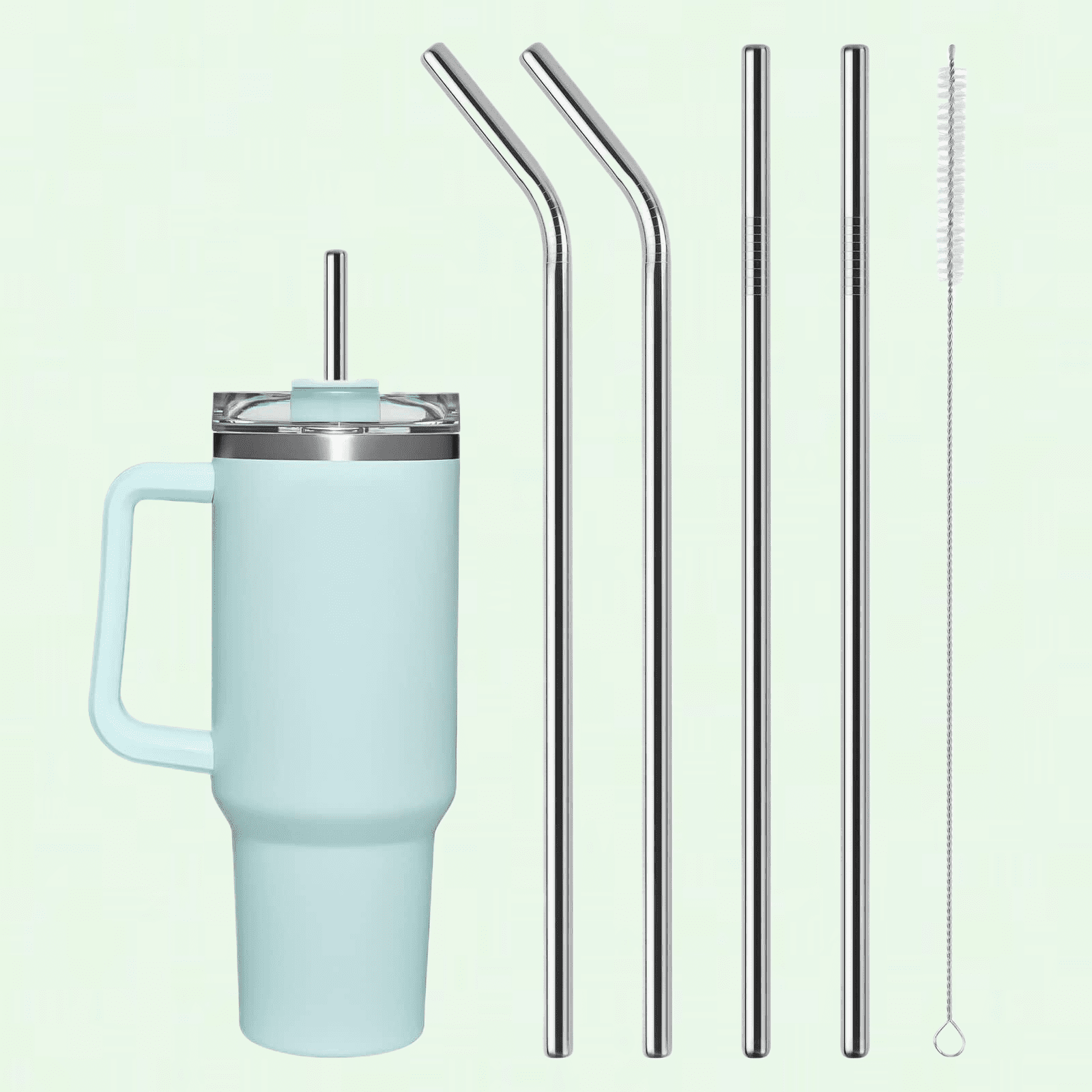 Stainless Steel Replacement Straw Set for Stanley Cup 40oz, 4-Pack ...