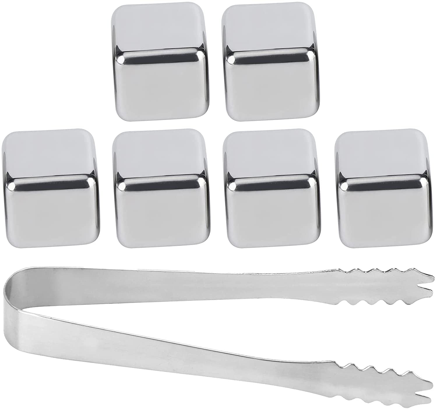 Stainless Steel Reusable Ice Cubes with Clamp Reusable 304 Stainless ...