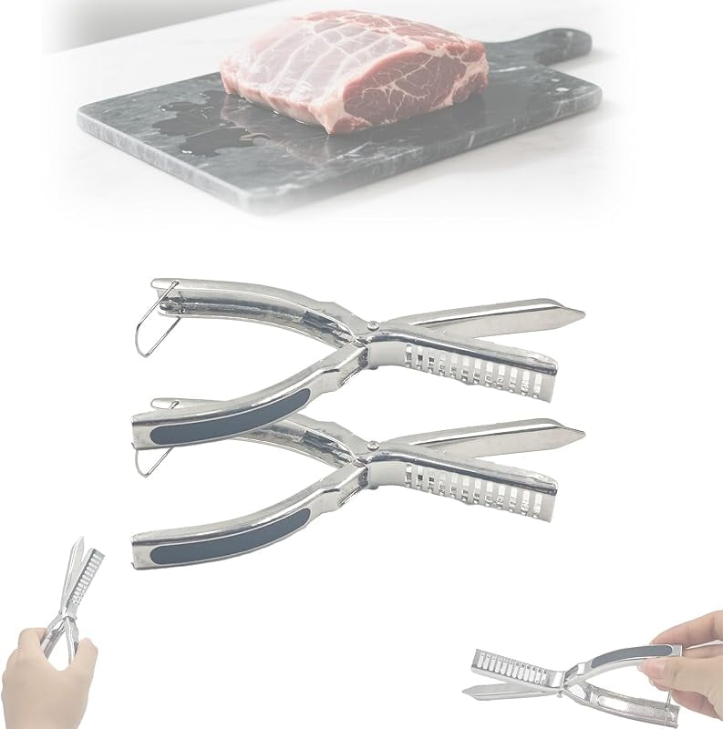 Stainless Steel Rib Membrane Remover Tool - BBQ Rib Skinner with Arc ...