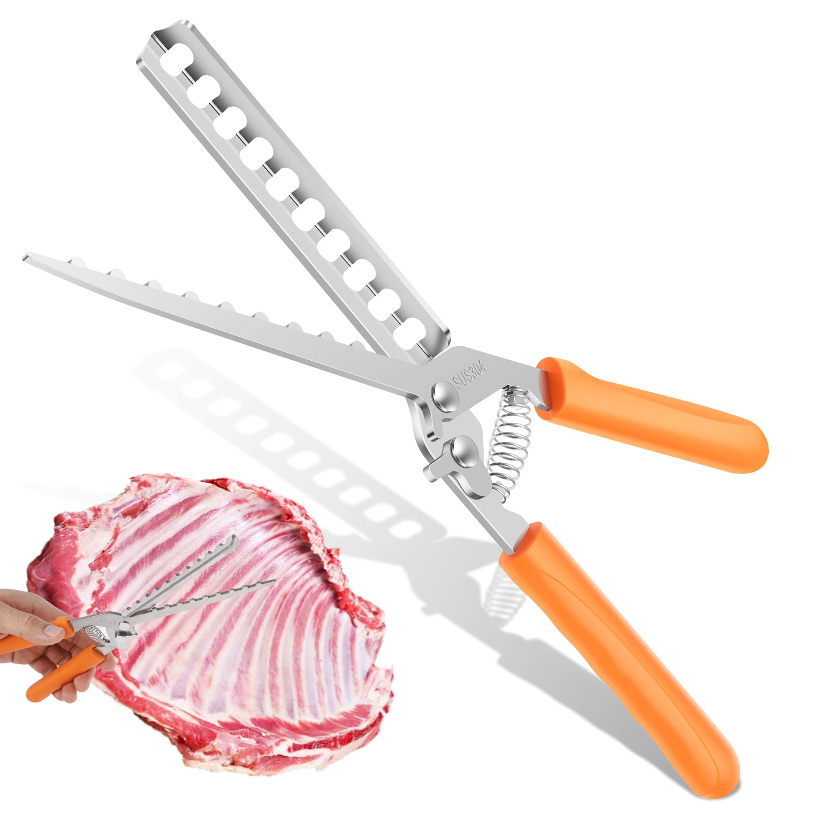 Stainless Steel Rib Membrane Remover Tool Kit Curved Blade Bbq Rib ...