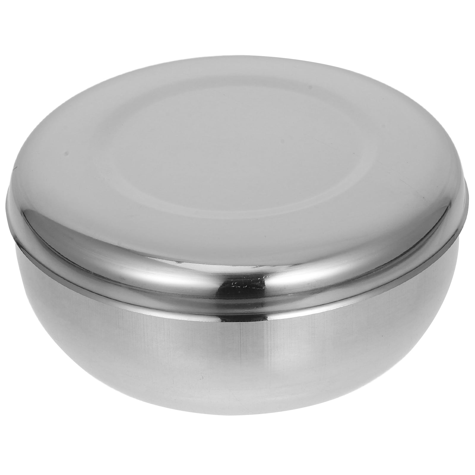 Phenofice Silver Insulated Stainless Steel Round Rice Bowl with Lid for ...