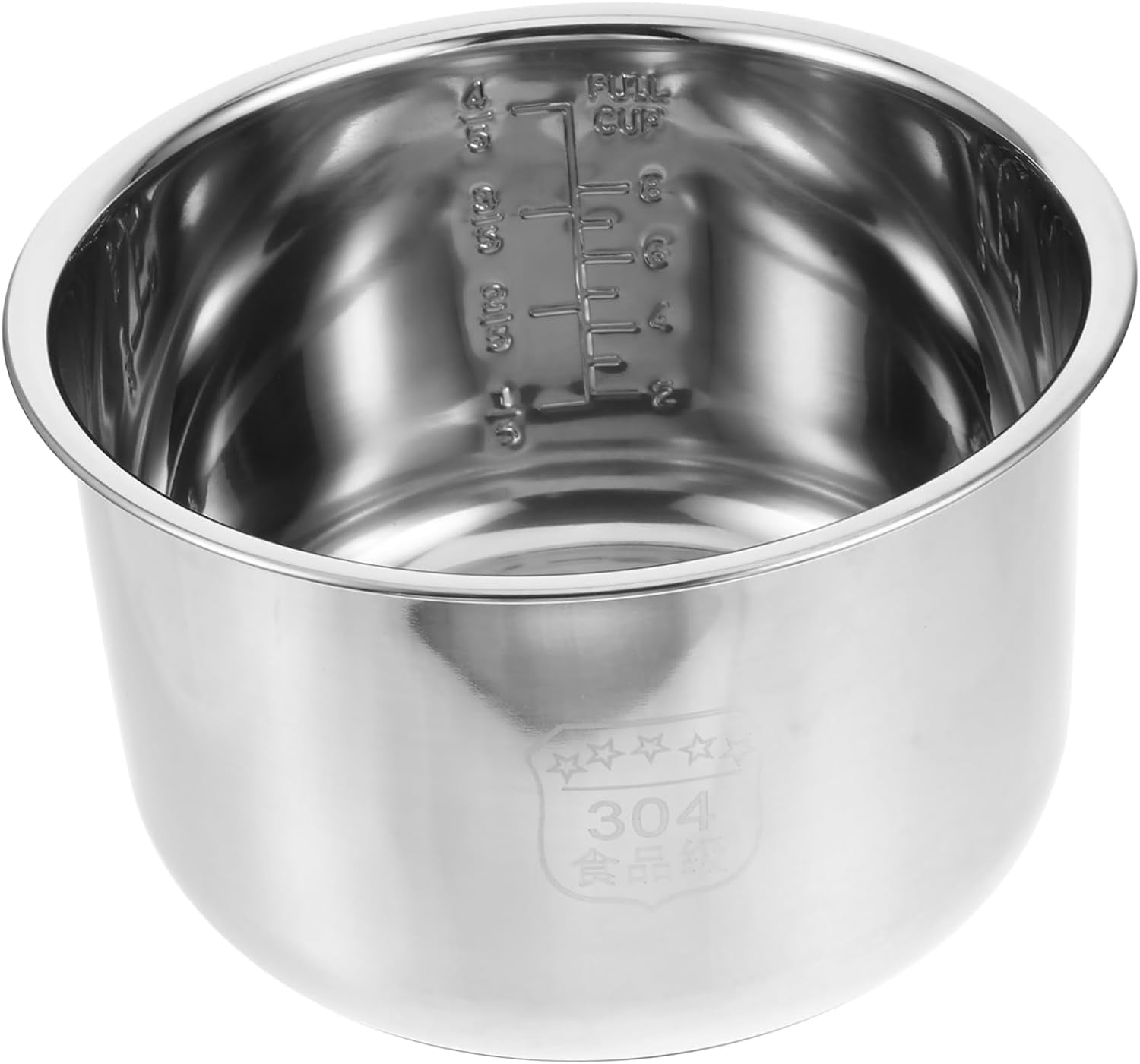 Stainless Steel Rice Cooker Bowl Insert 4l Capacity Replacement Pot for ...