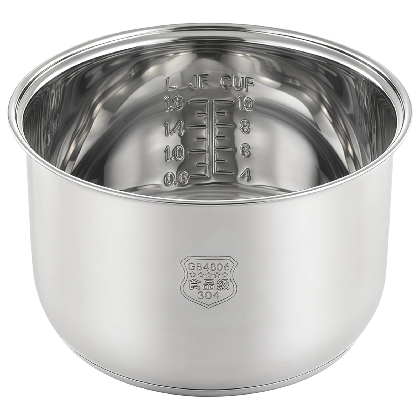 Stainless Steel Rice Cooker Inner Pot, 1.6 gal / 6 l, 304 Stainless ...