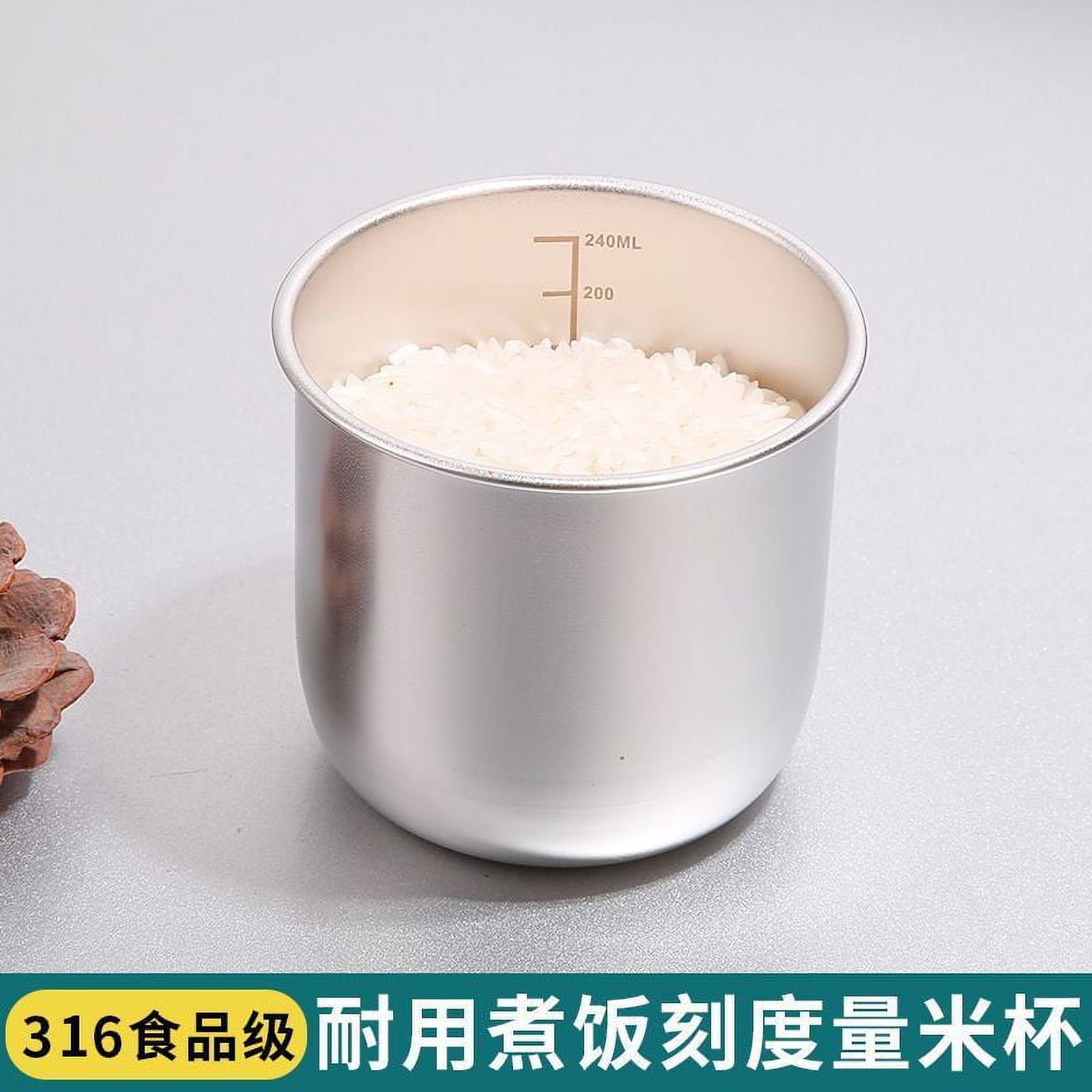 Stainless Steel Rice Measuring Cup Kitchen Measuring Cup Baking Cooking ...