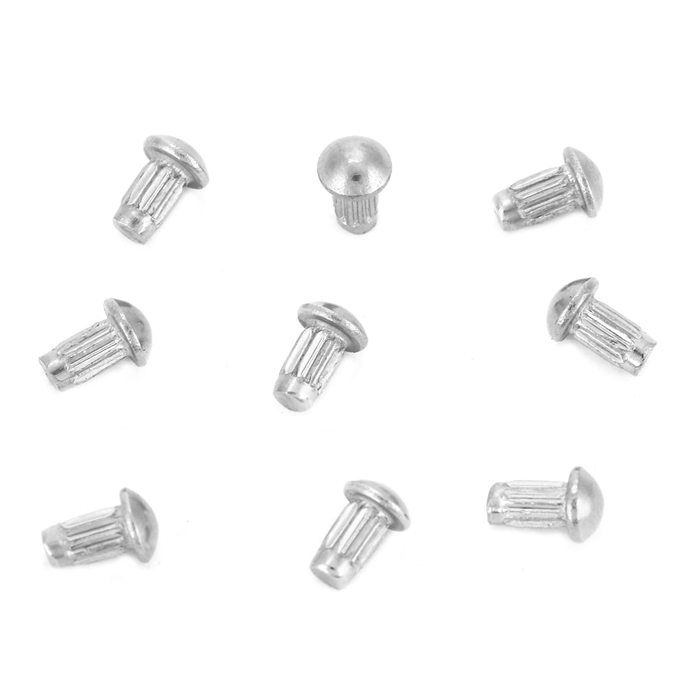 Stainless Steel Rivets Assortment Set - 100pcs M2 Round Head Knurled ...