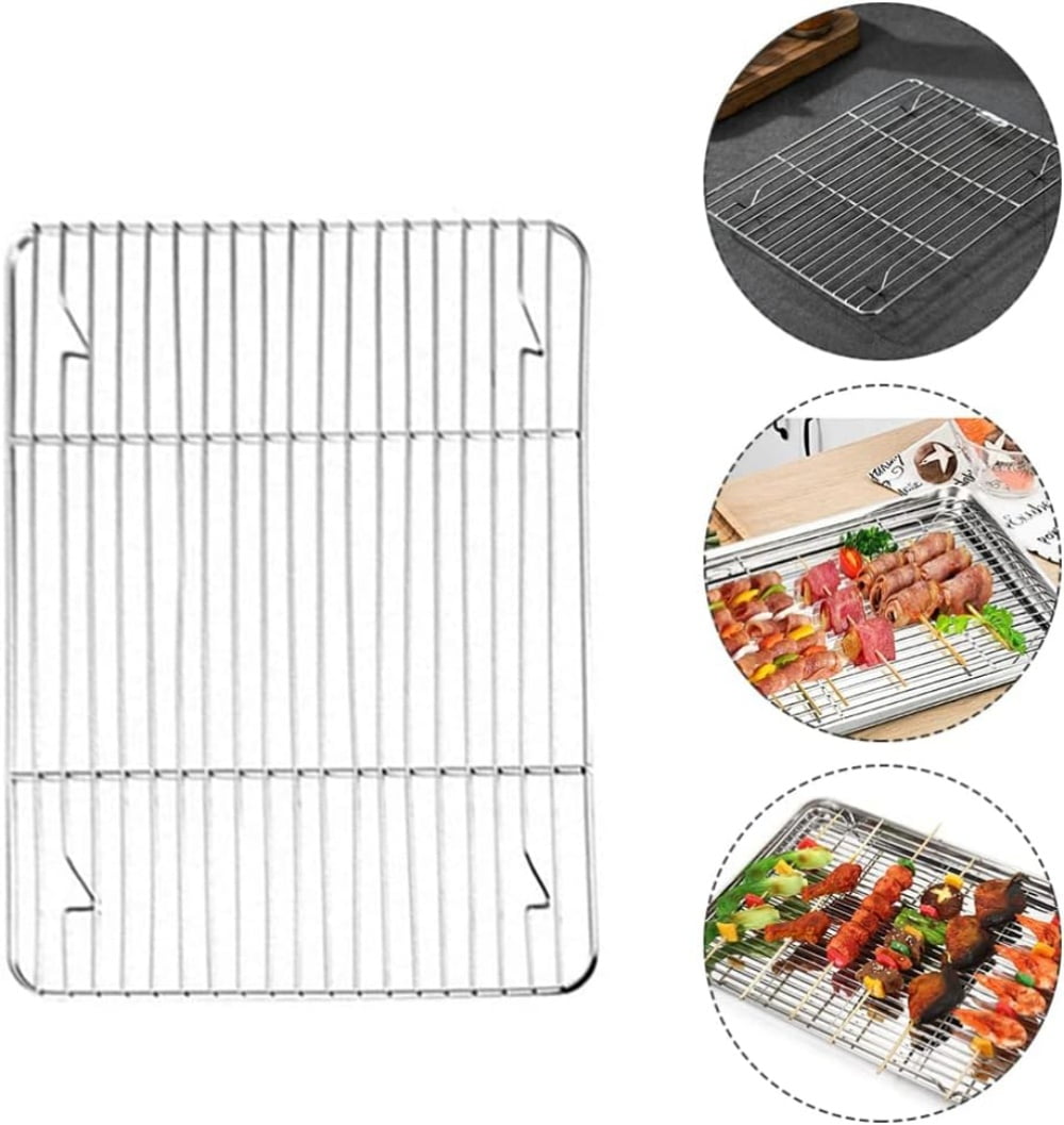 Stainless Steel Roasting & Cooling Rack, Sheet Oven-Safe Baking Tray ...