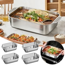 Vollrath 61250 4-3/4 Quart Stainless Steel Bake and Roast Pan - Walmart.com