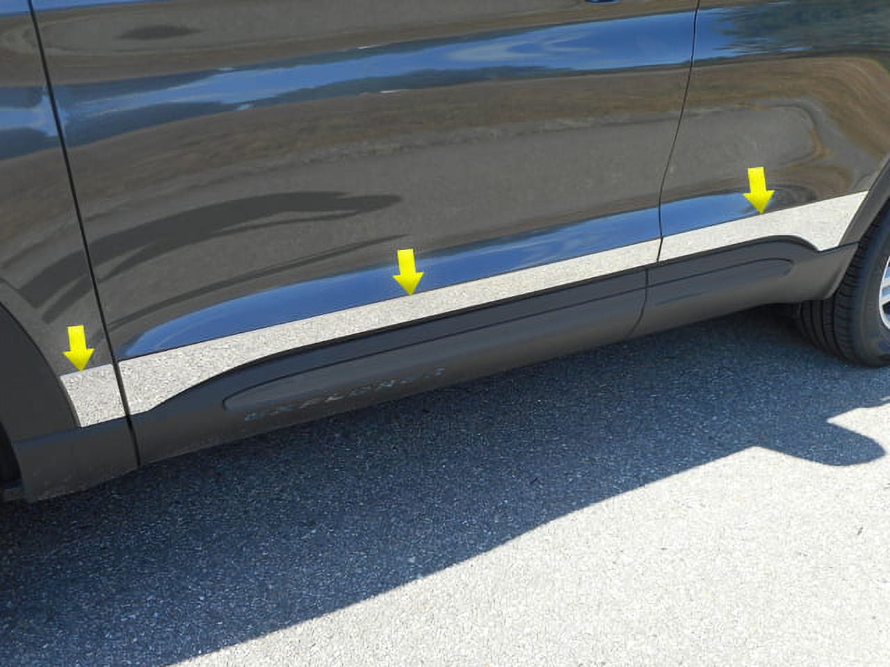 Stainless Steel Rocker Panel Trim 6Pc Fits 2020 Ford Explorer TH60330 ...