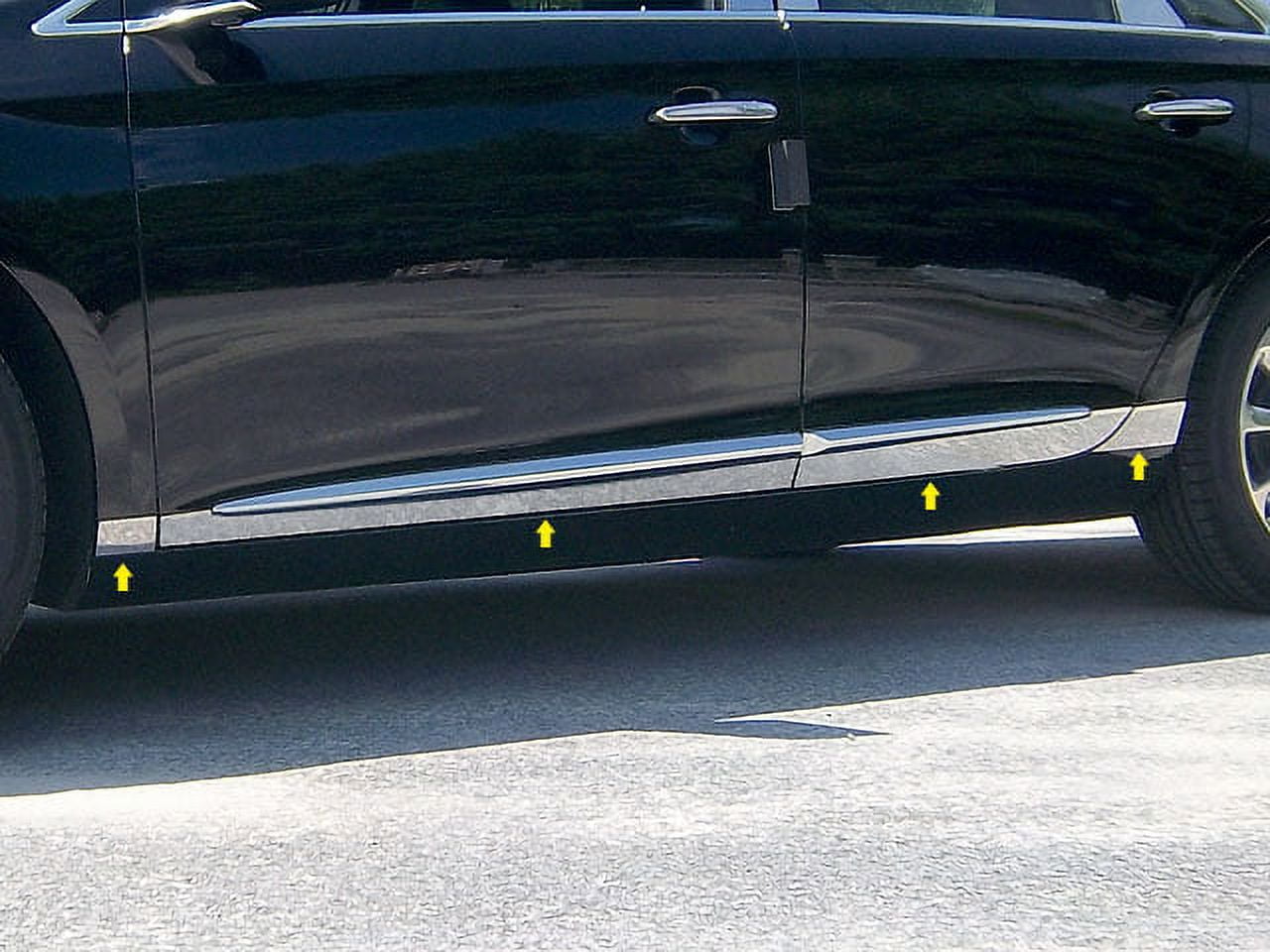 Stainless Steel Rocker Panel Trim 8Pc Fits 2013-2019 Cadillac XTS ...