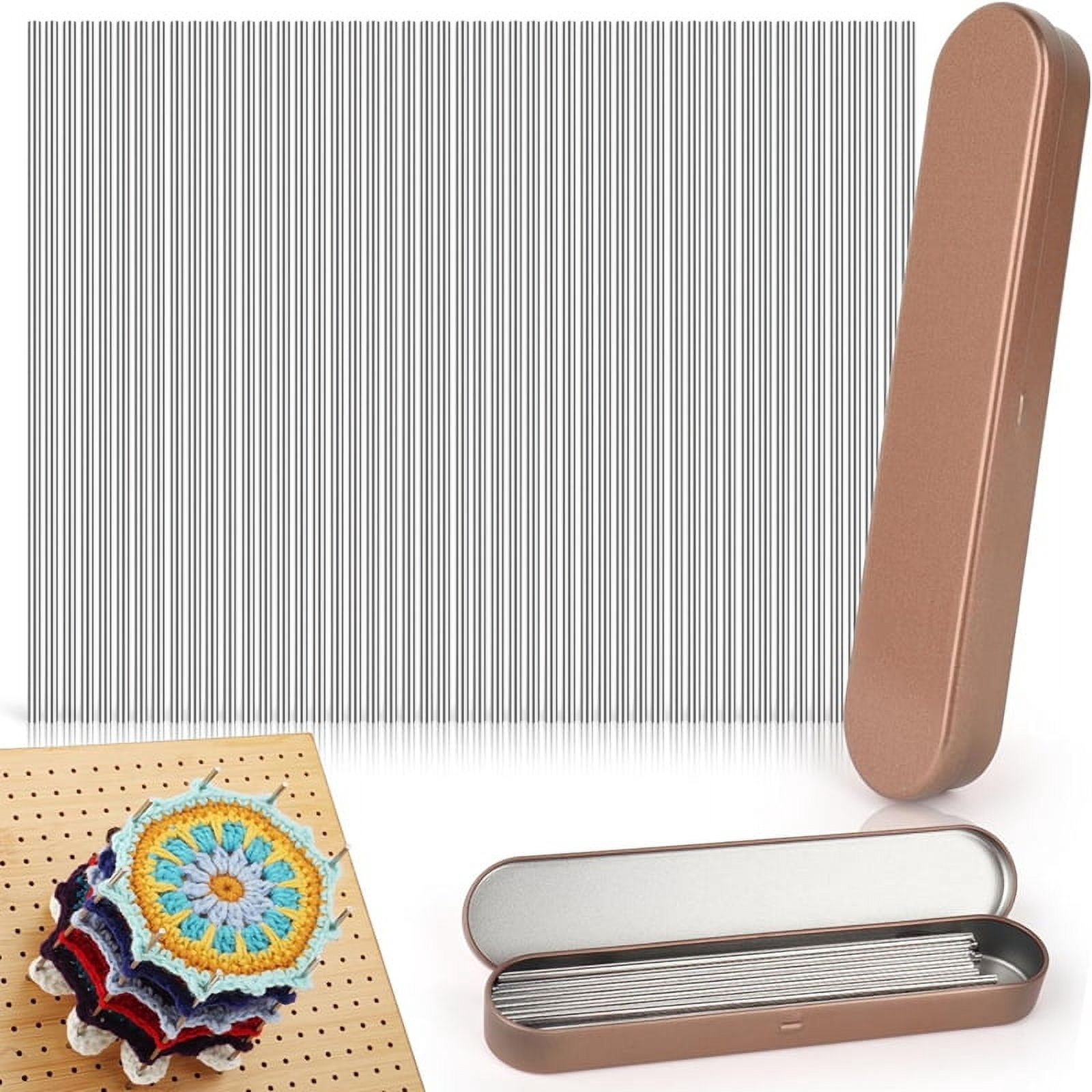 Stainless Steel Rods for Crochet Block Boards, 50Pc Steel Pins of 3mm ...