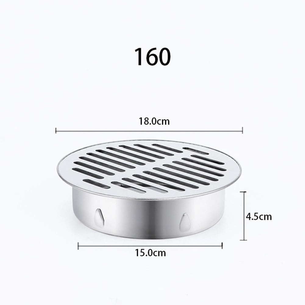 Stainless Steel Roof Round Floor Drain Cover Rain Pipe Cap Roof Round ...