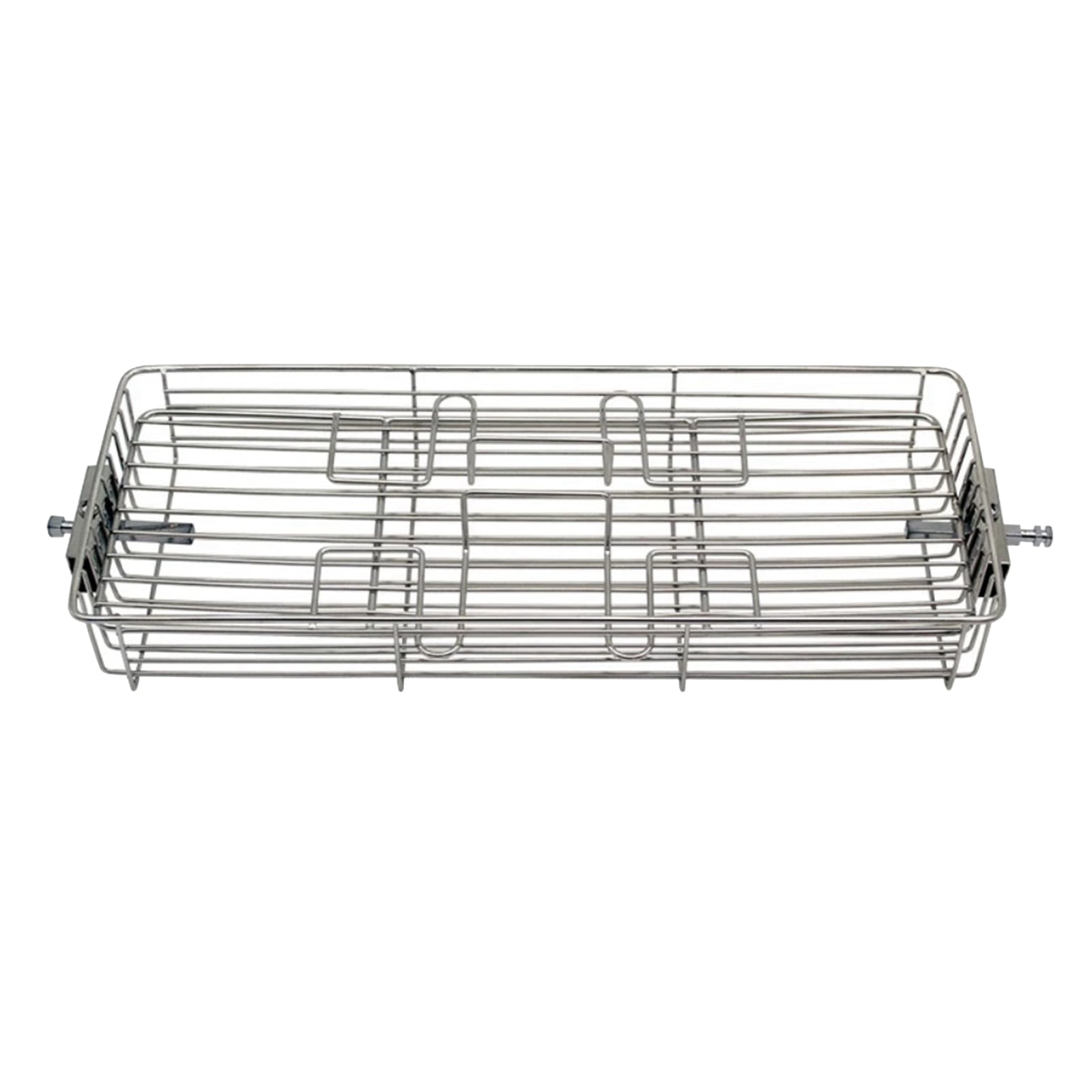 Stainless Steel Rotary Grill Basket BBQ Roaster Spit Rotisserie Oven ...