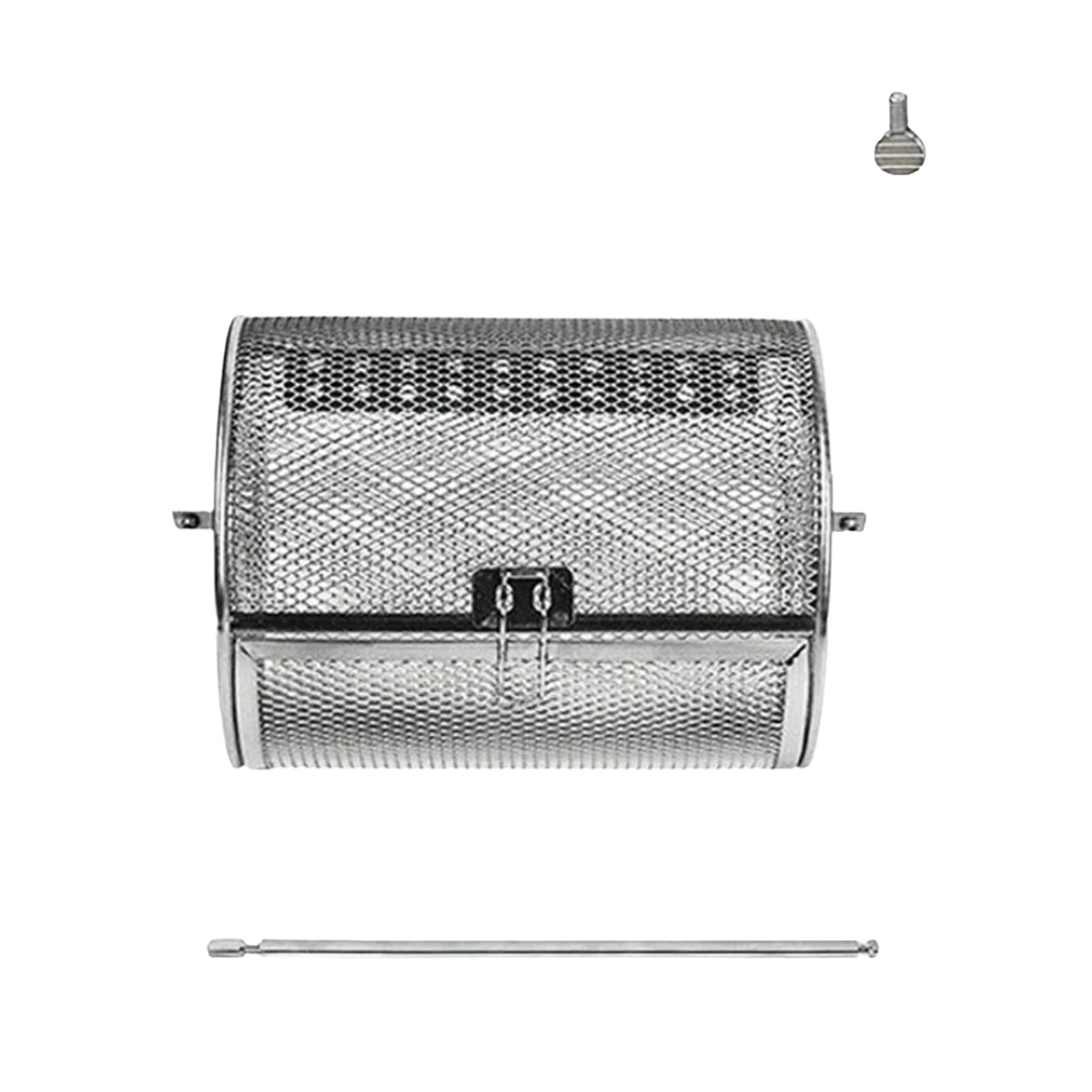 Stainless Steel Rotating Chicken Wing Basket Automatic Wind up 360 ...
