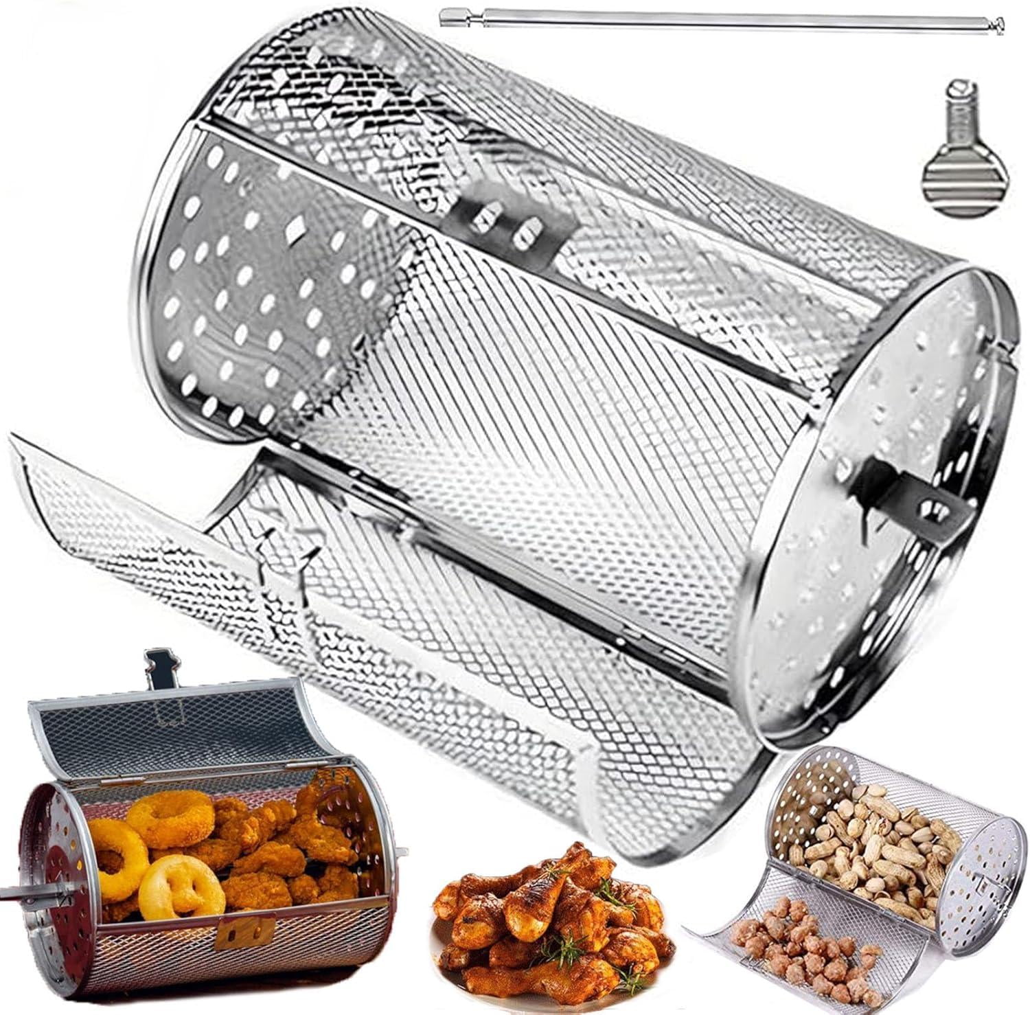 Stainless Steel Rotating Grill, Stainless Steel Rotating Grill Basket ...