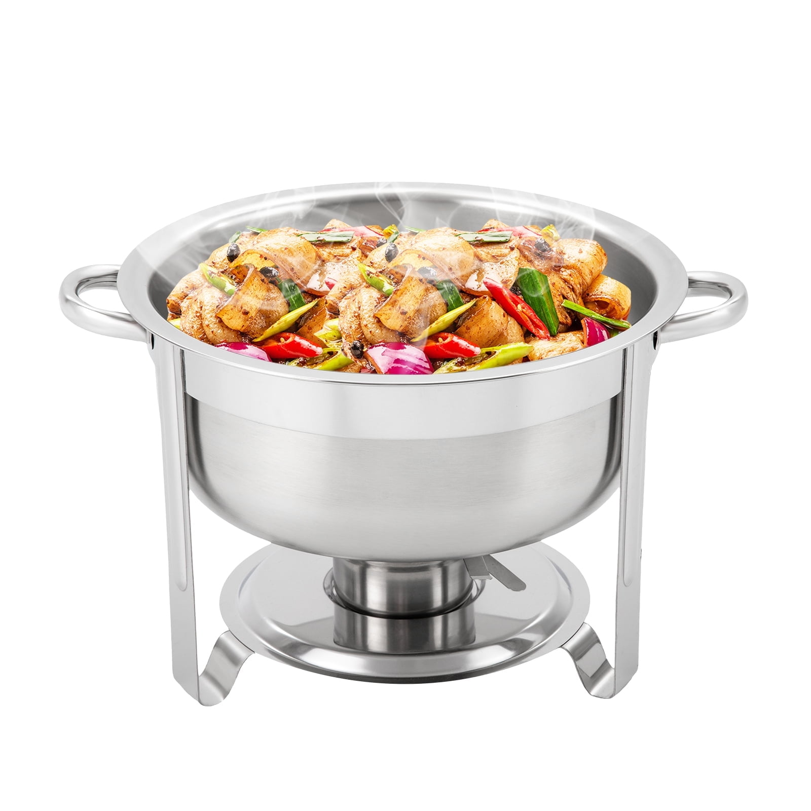 Stainless Steel Round Chafing Dish Buffet Set Chafing Buffet Server ...