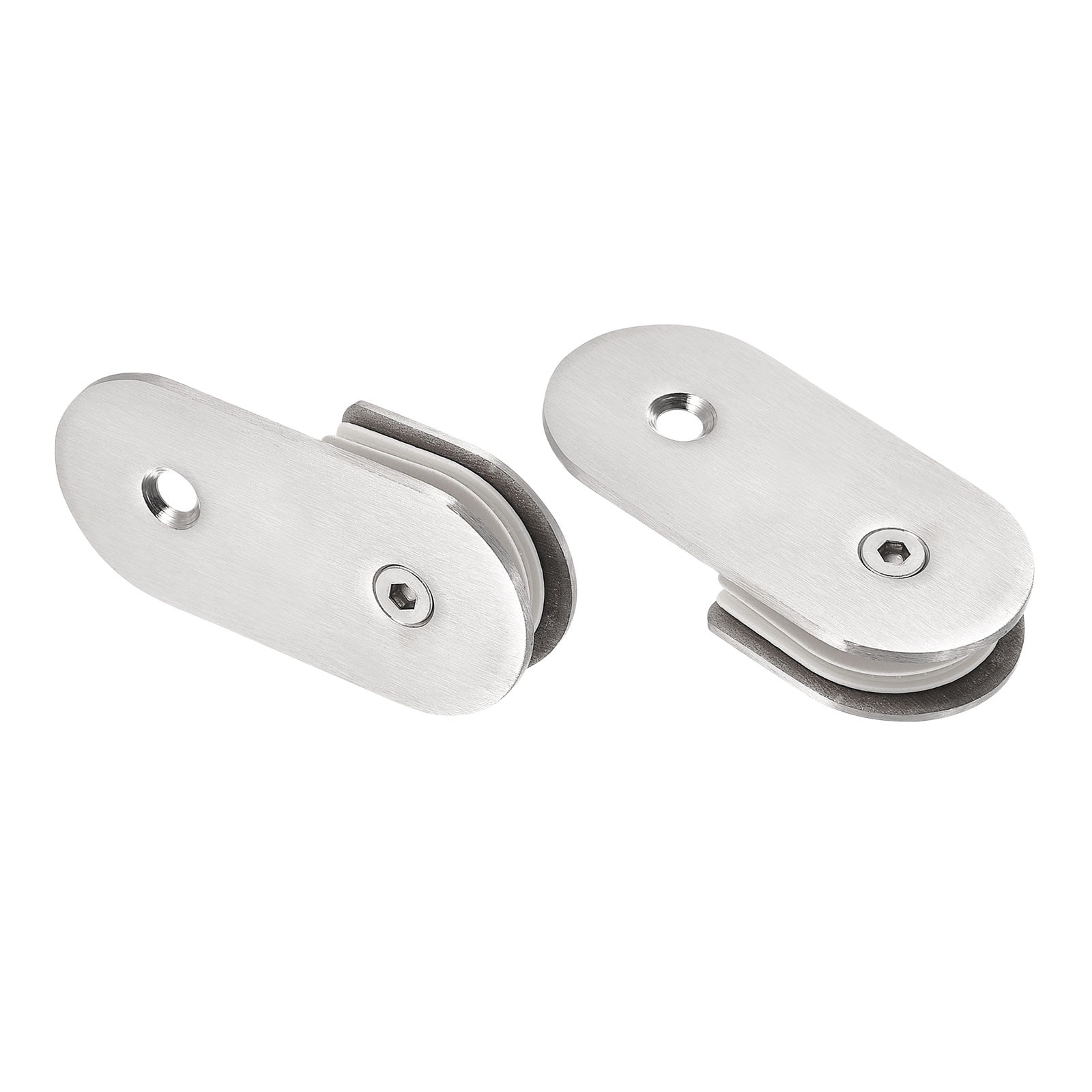 Stainless Steel Round Glass Clamp, 2 Pack Adjustable 8-12mm Thickness ...