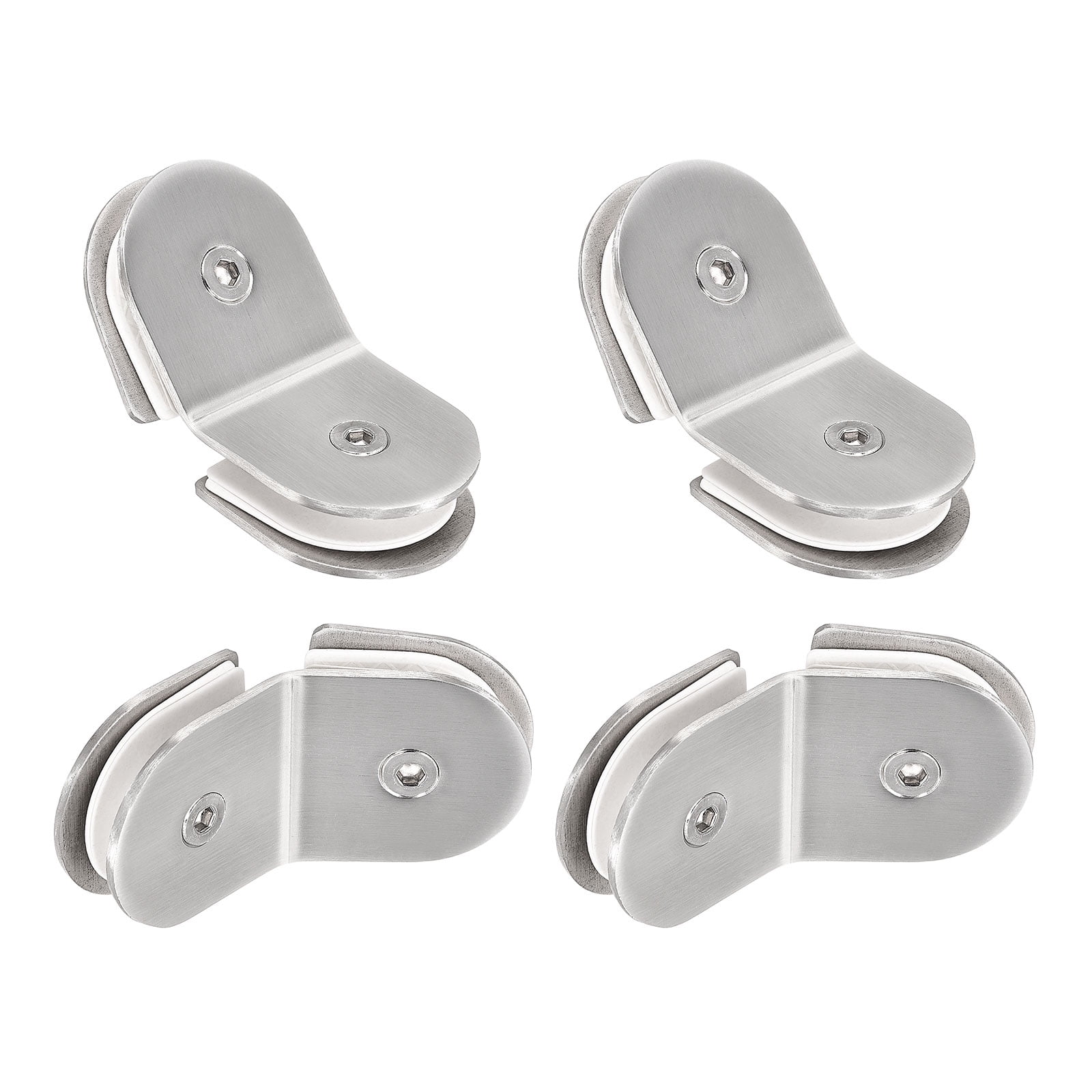 Stainless Steel Round Glass Clamp, 4 Pack Adjustable 8-12mm Thickness ...