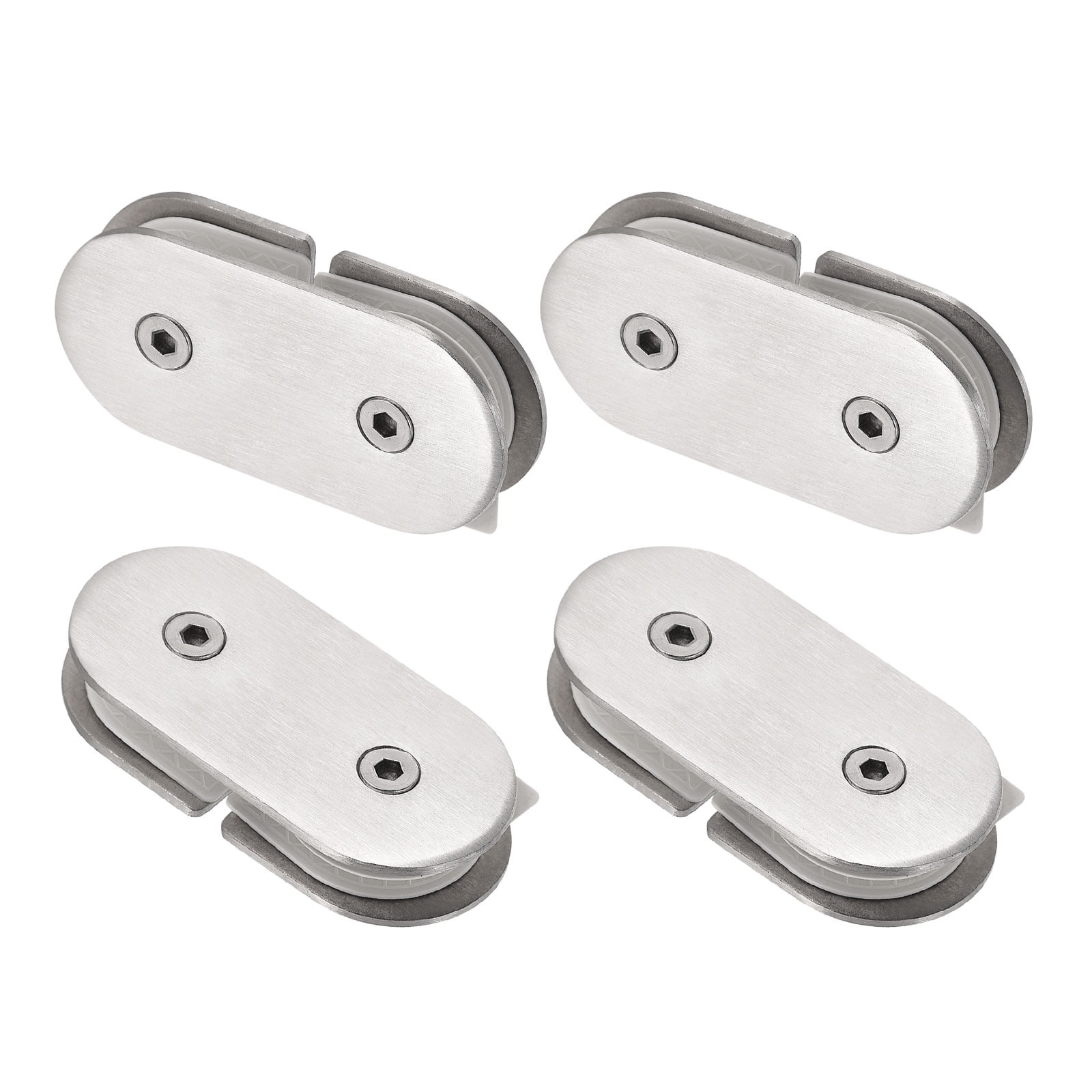 Stainless Steel Round Glass Clamp, 4 Pack Adjustable 8-12mm Thickness ...