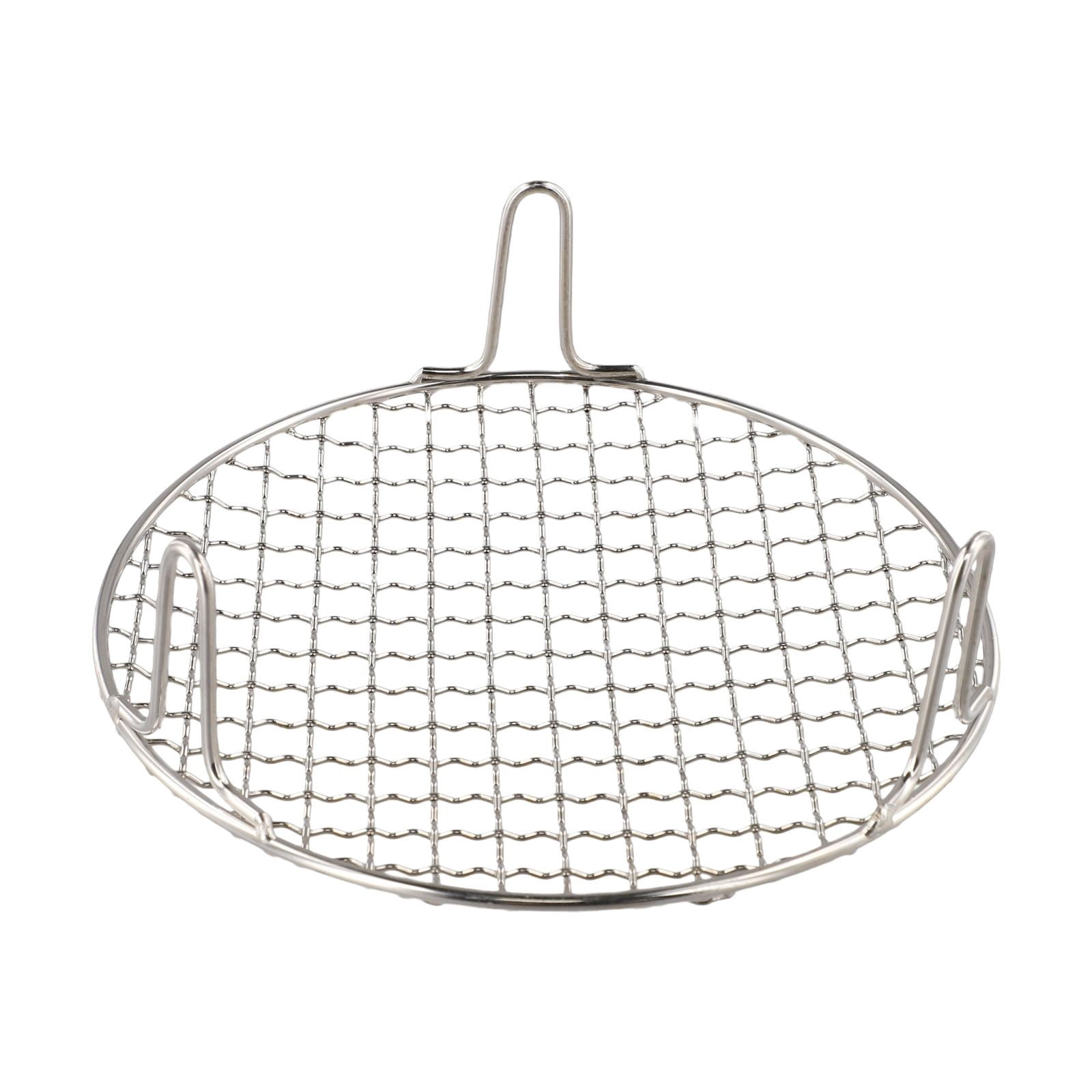 Stainless Steel Round Grid Net Barbecue Net Baking Tray BBQ Grid with ...