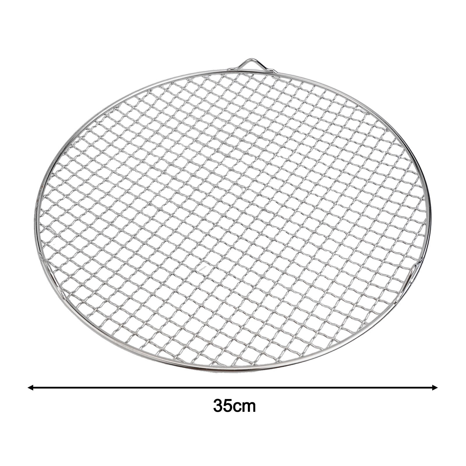 Stainless Steel Round Grill Net With Foot Barbecue BBQ Meshes Wire Oven ...