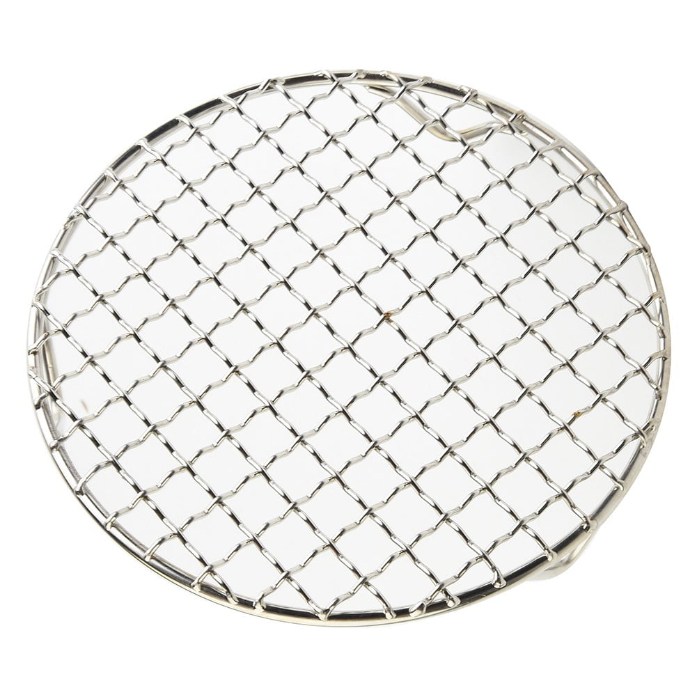 Stainless Steel Round Grill Net With Foot Barbecue BBQ Meshes Wire Oven ...
