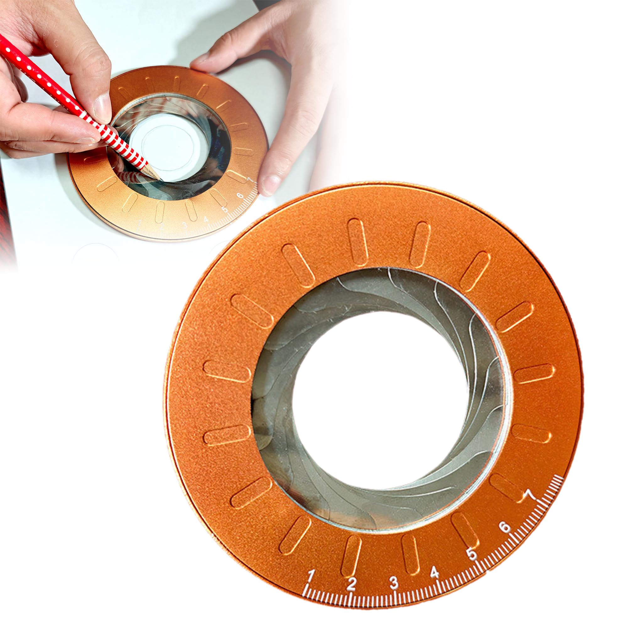 Stainless Steel Round Measuring Tool, Pipe Diameter Measuring Tool ...