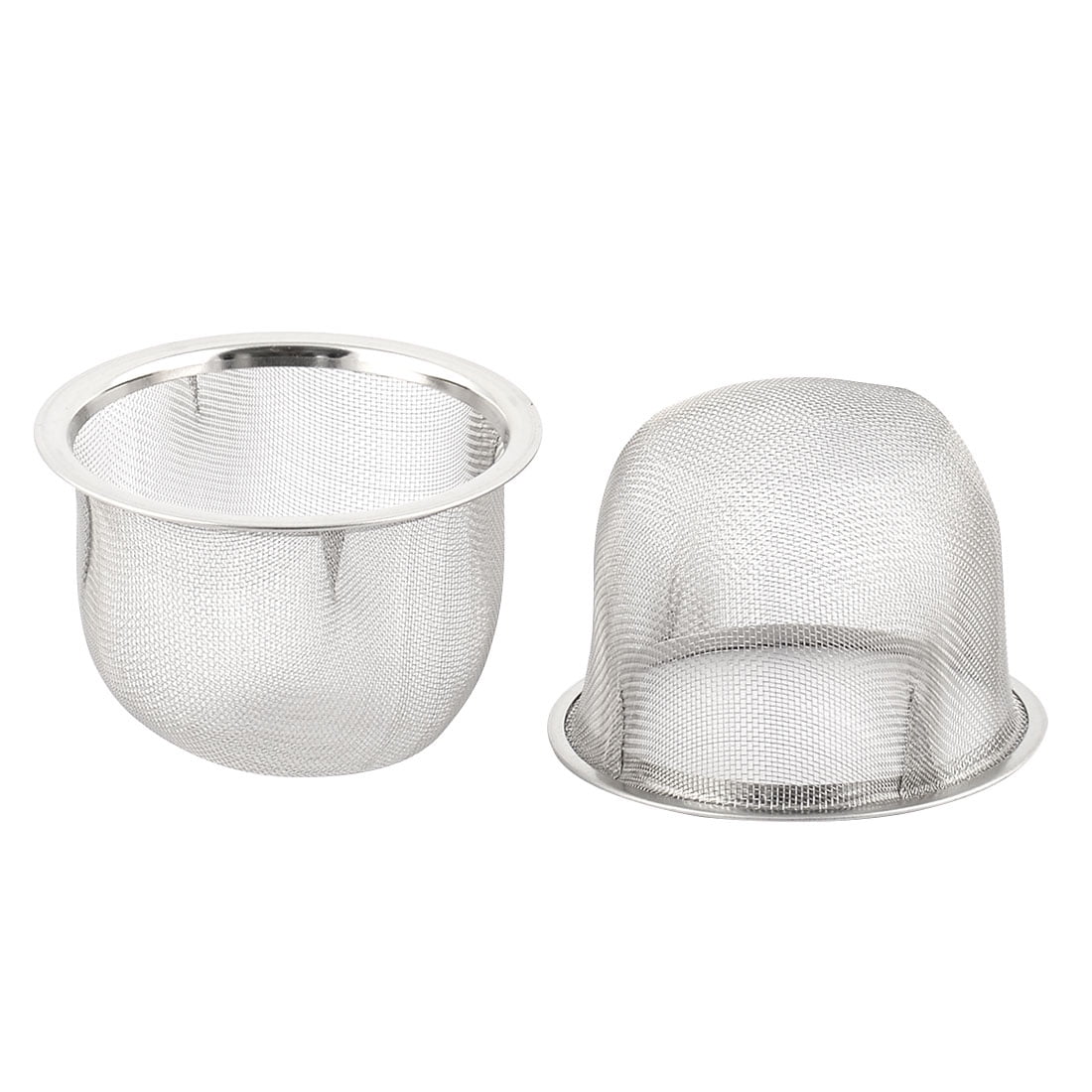 Stainless Steel Round Mesh Tea Leaf Spice Teapot Filter Strainer 75mm ...