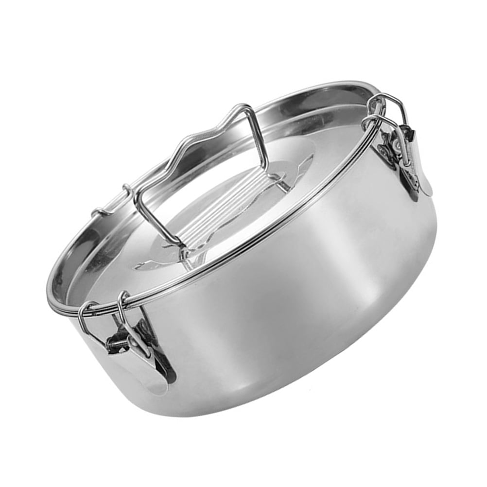 Stainless Steel Round Portable Steaming Rack Steamer Compartment with ...