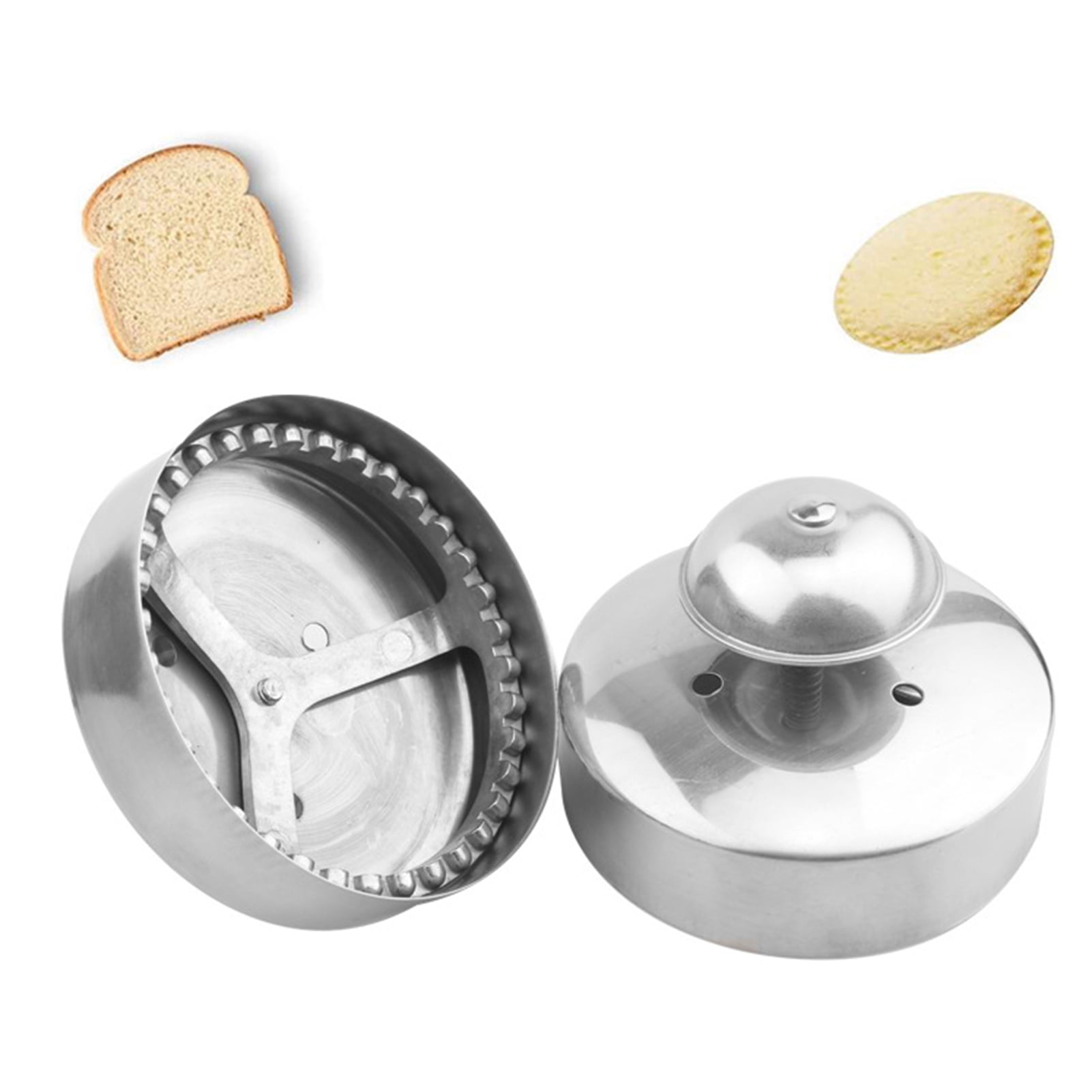 Stainless Steel Round Sandwich Food Mold - Biscuit, Bread, Cake Cutter ...