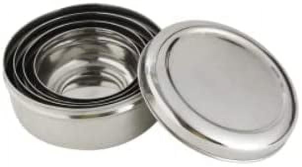 Stainless Steel Round Shaped Food Storage Containers/Canister/Box ...