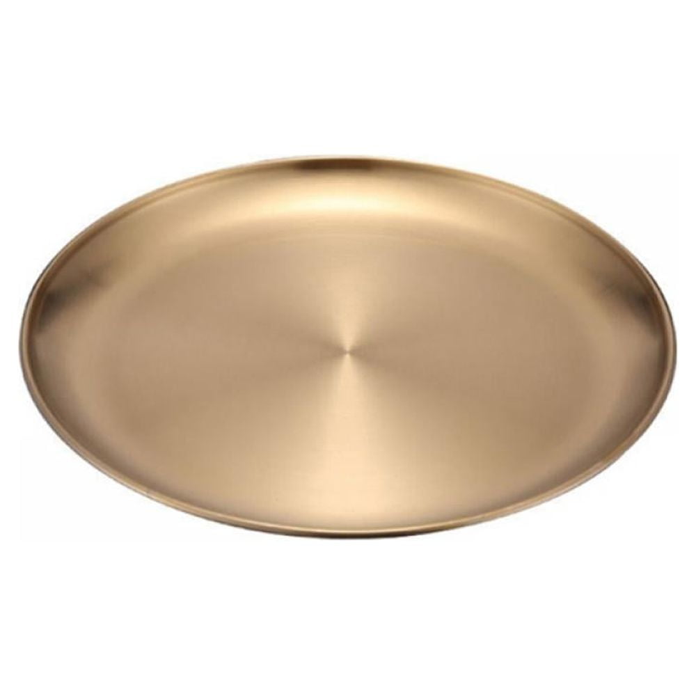 Stainless Steel Round Tray Storage Organizer Tray for Jewelry/Cosmetic ...