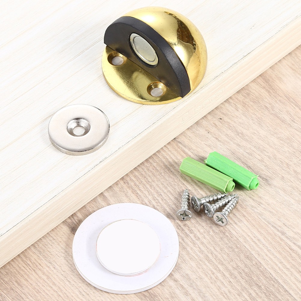 Stainless Steel Rubber Magnetic Door Stopper Invisible Non Punching ...