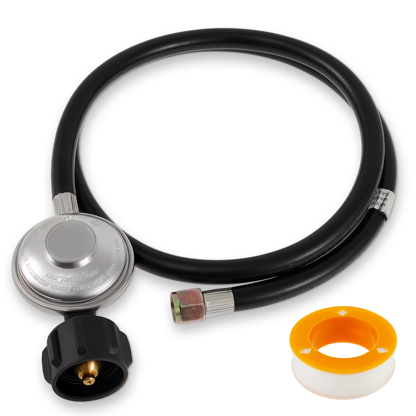 Stainless Steel Rubber Propane Regulator And Hose Flame Resistant Tight ...