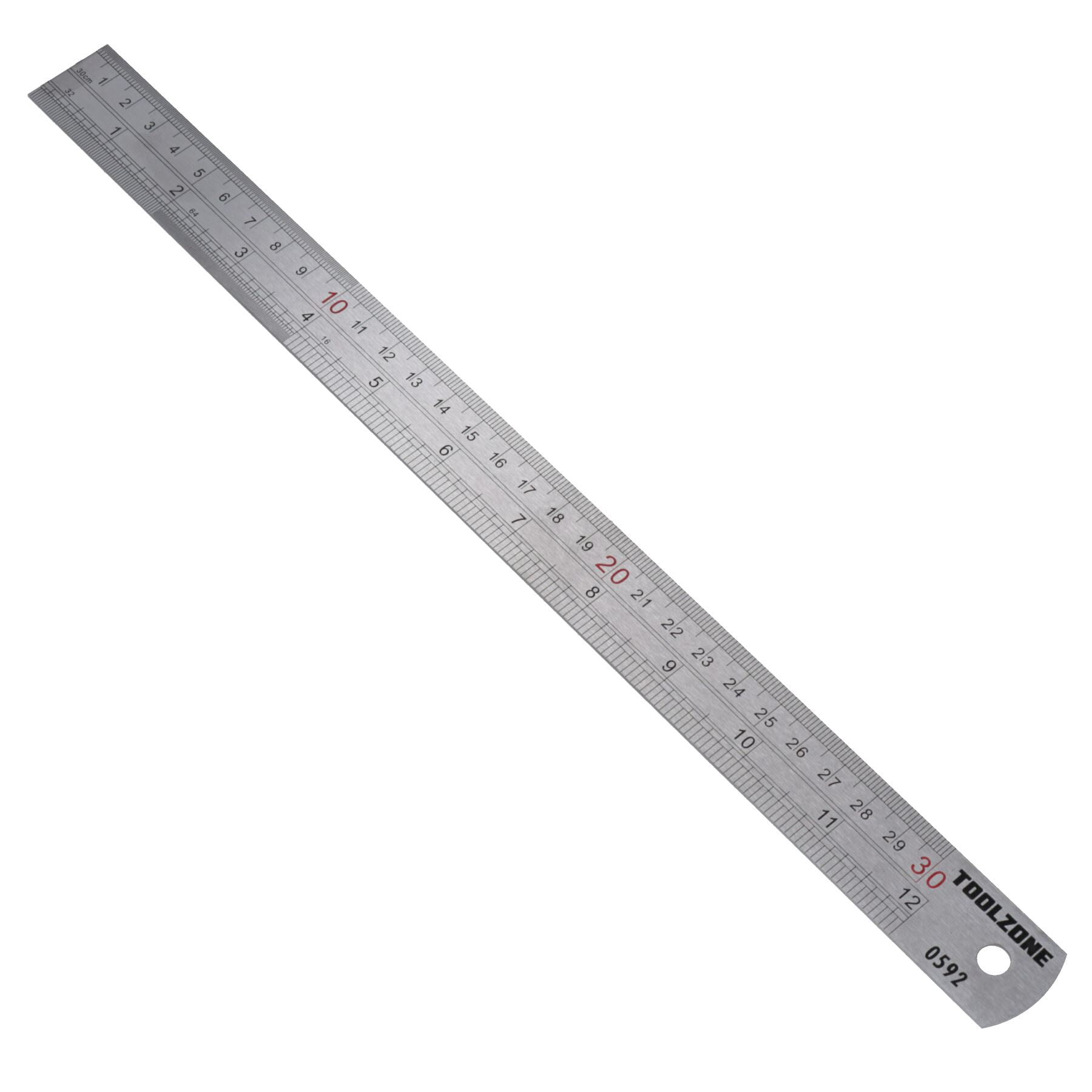 Stainless Steel Ruler 12" 30cm Measuring Drawing Professional TE139 ...