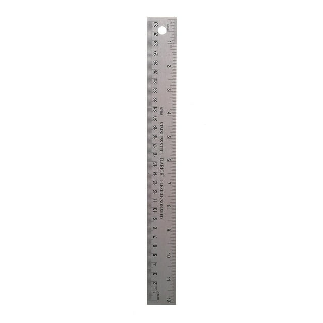 Stainless Steel Ruler 12 In - Walmart.com