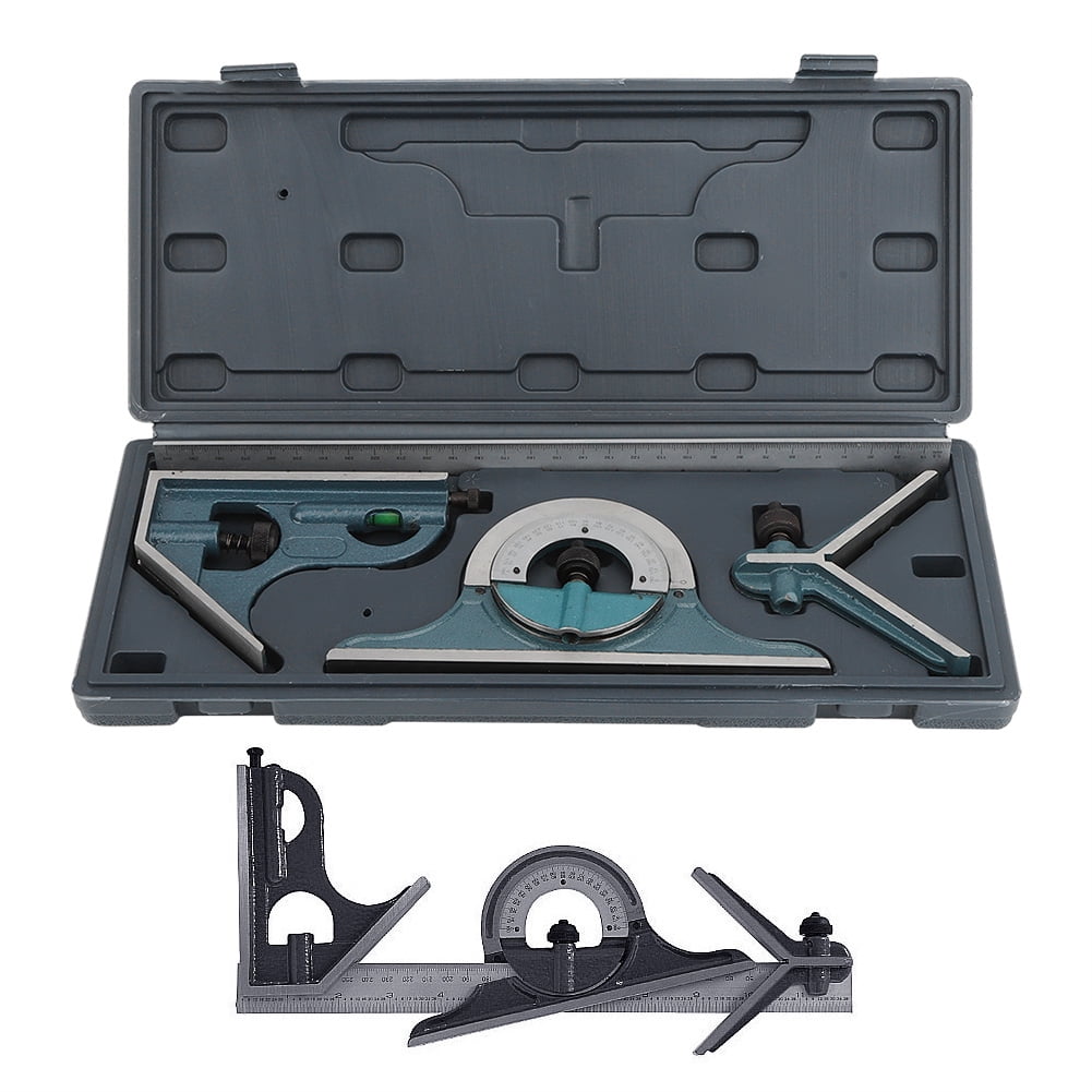 Stainless Steel Ruler 180 Degree Combination Ruler Internal External ...