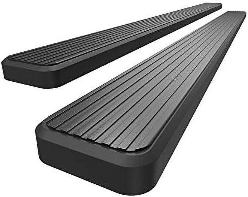 Stainless Steel Running Board 5" Black Compatible with Dodge 1500 2002 ...