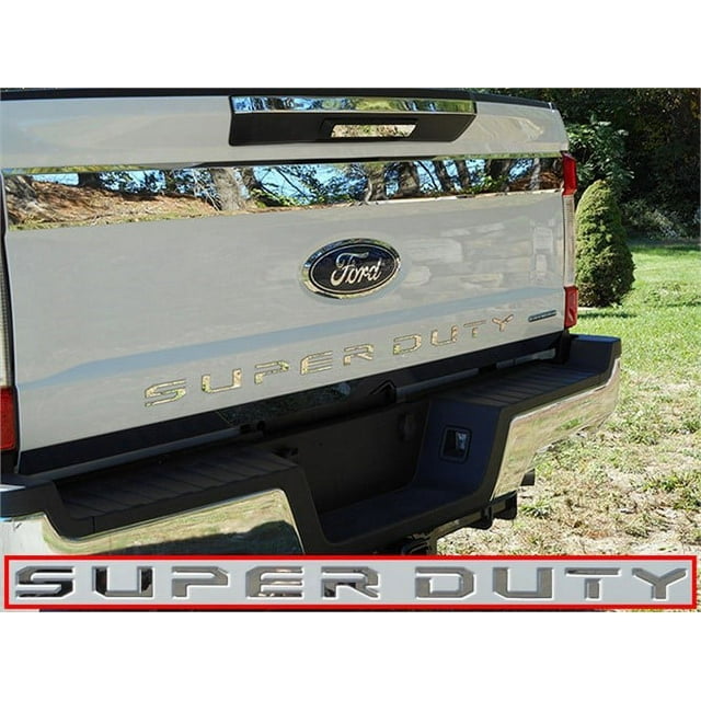 Stainless Steel SUPER DUTY Tailgate Letter Insert for 2017 FORD F250 ...