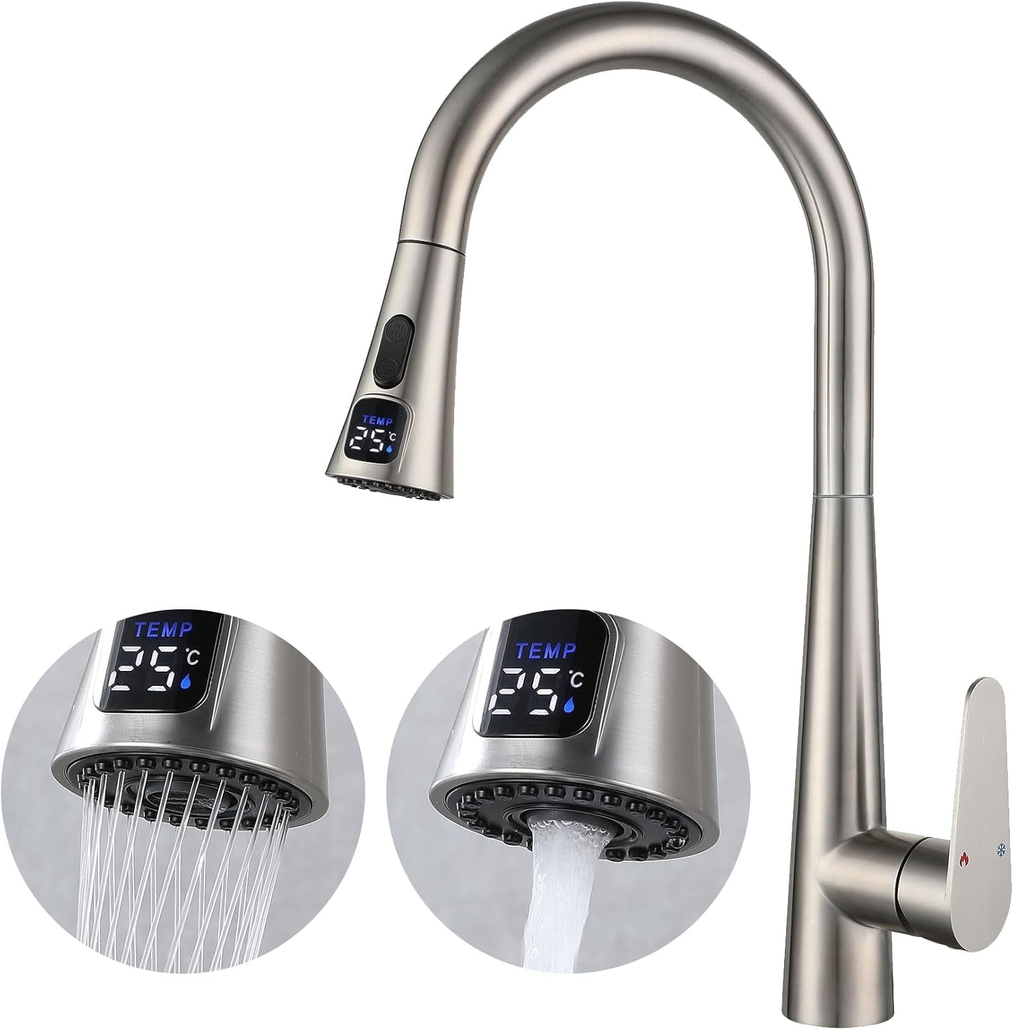 Stainless Steel SUS304 Retractable Pull Down Kitchen with Upgraded ...