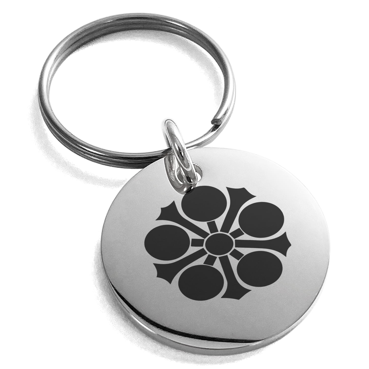 Tioneer Stainless Steel Sagara Samurai Crest Engraved Small Medallion ...